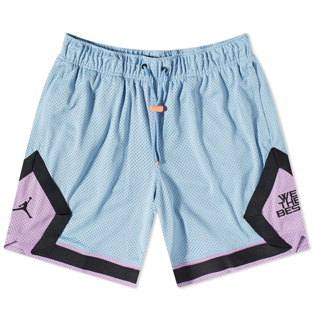 DJ Khaled x Air Jordan Shorts Leche Blue, Violet Star & Black | END.