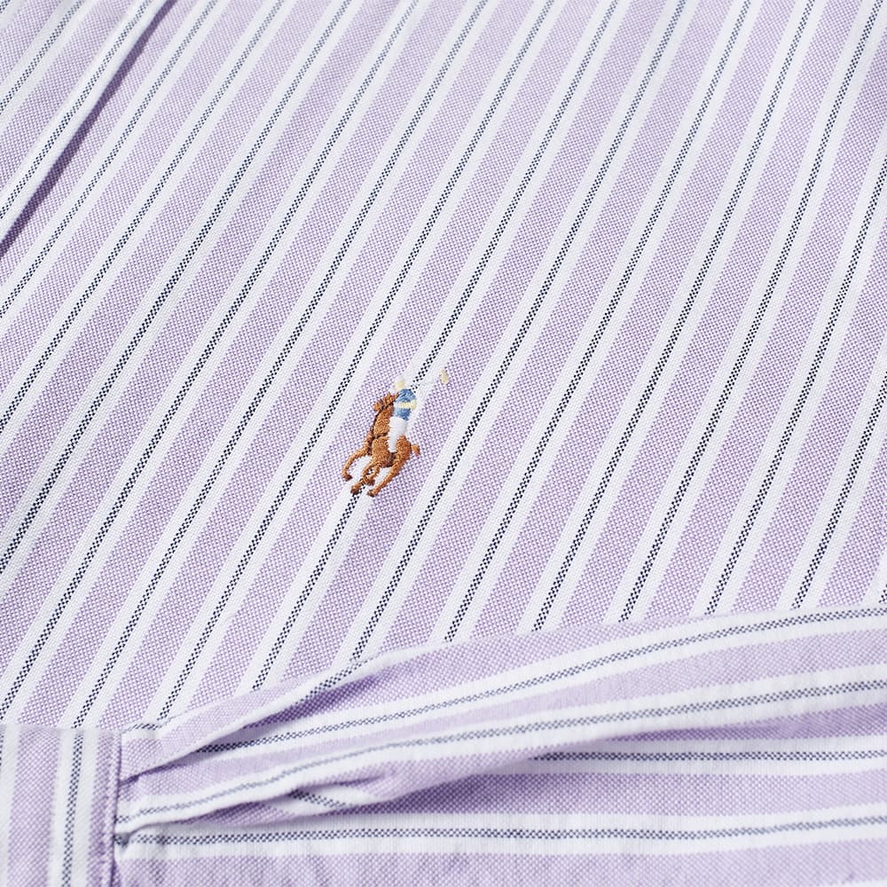 Polo Ralph Lauren Broad Stripe Button Down Shirt Hampton Purple & Navy ...