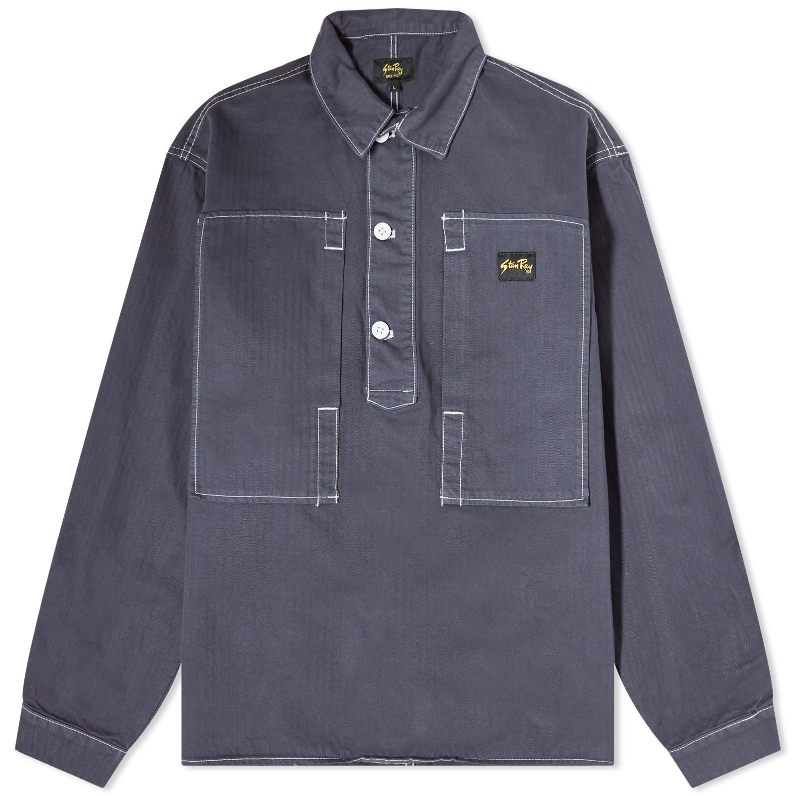 Stan Ray Painters Shirt Navy Herringbone | END. (US)