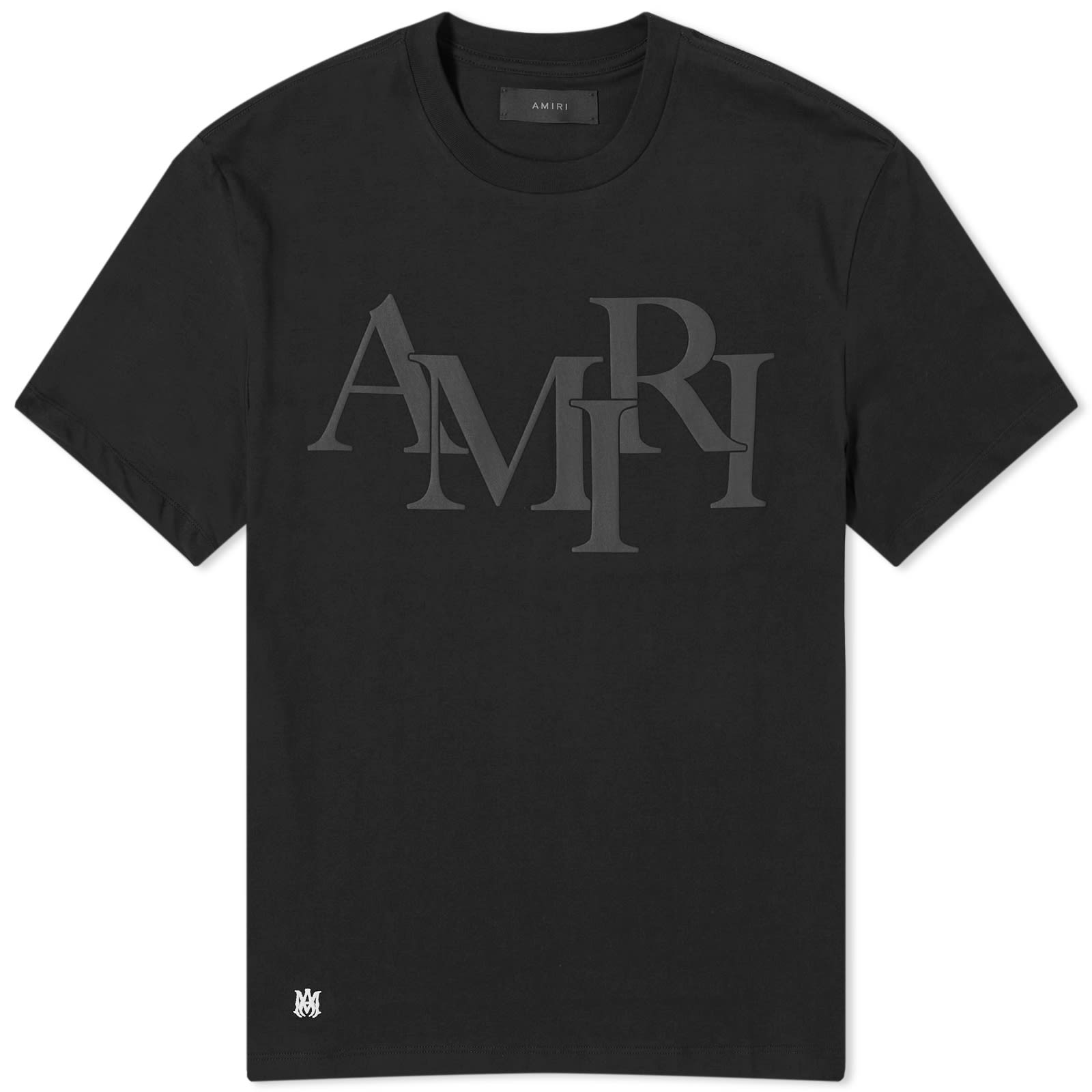 AMIRI Staggered Logo T-Shirt Black | END. (AU)