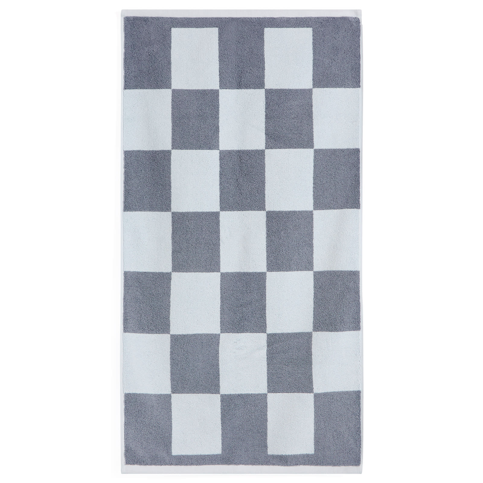 HAY Check Bath Mat Steel Blue | END. (US)