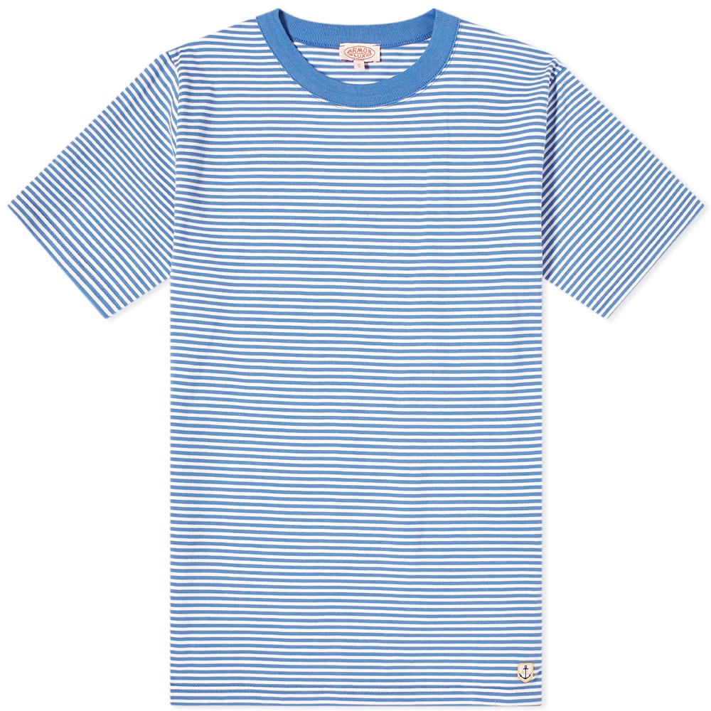Armor-Lux Fine Stripe T-Shirt Blue & White | END. (US)