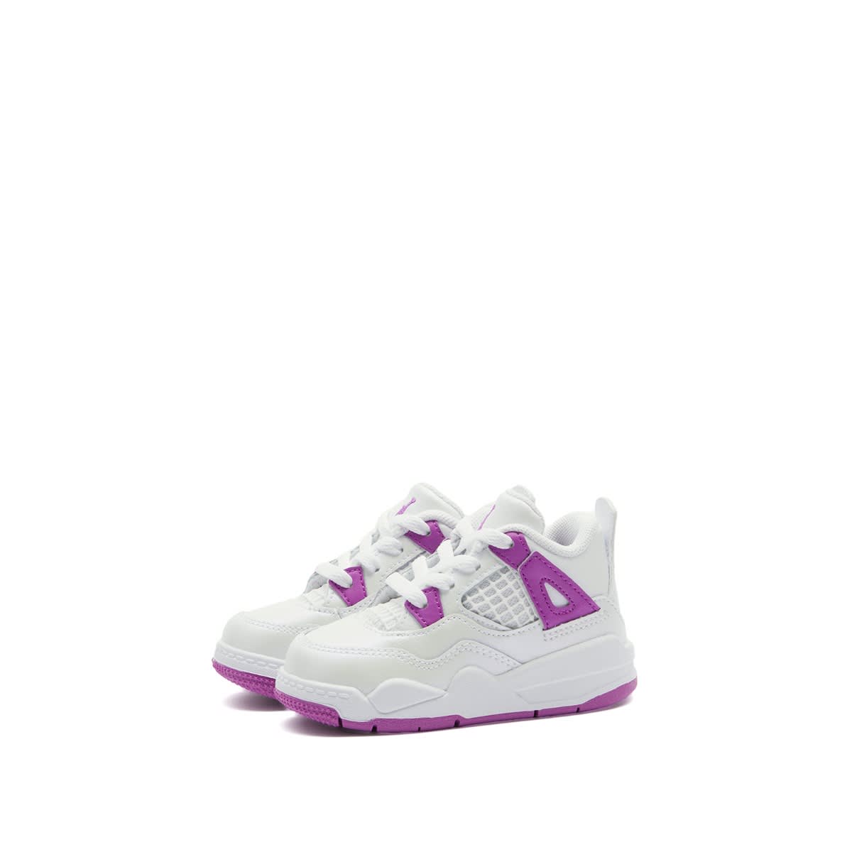 Air Jordan 4 Retro Edge TD White & Hyper Violet | END.