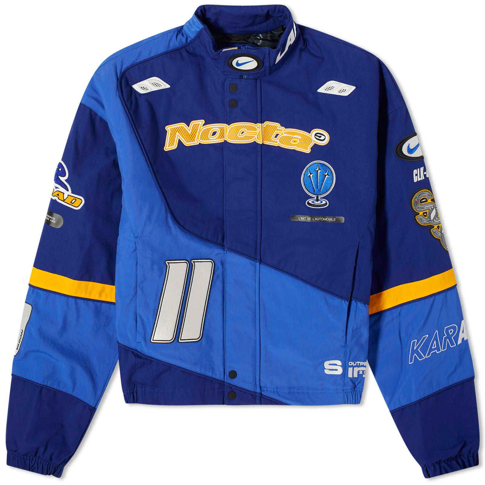 Nike x NOCTA x L'ART Racing Jacket Deep Royal Blue & Racer Blue & Phantom | END. (GB)