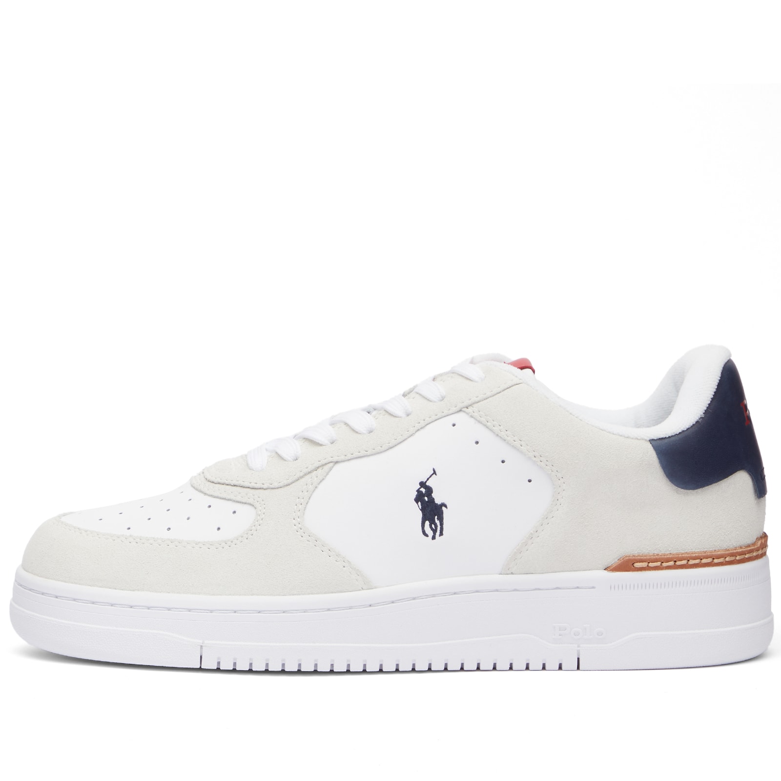 Polo Ralph Lauren Masters Court Sneaker White, Navy & Red | END. (KR)