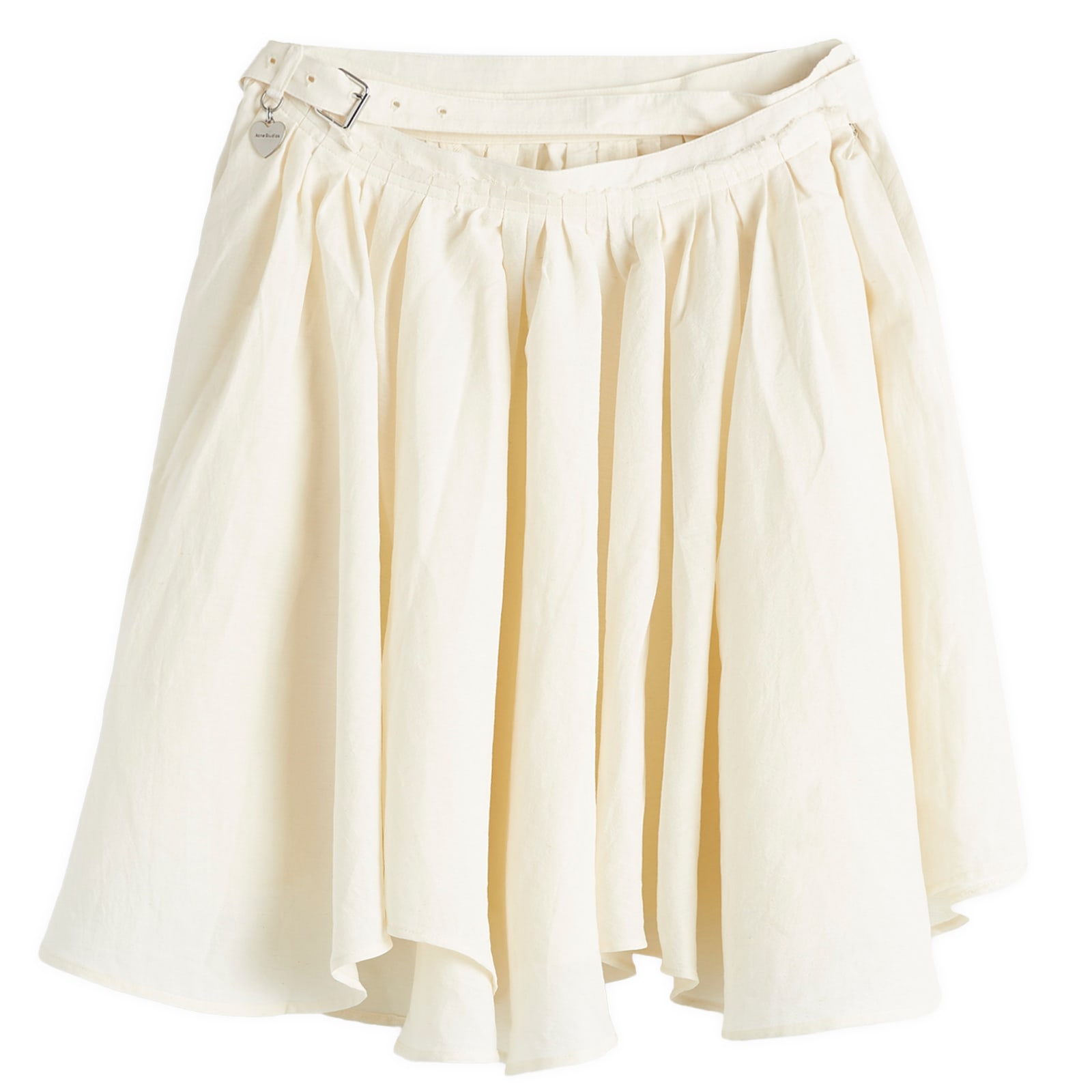 Acne Studios Waterfall Hem Midi Skirt Warm White | END. (US)
