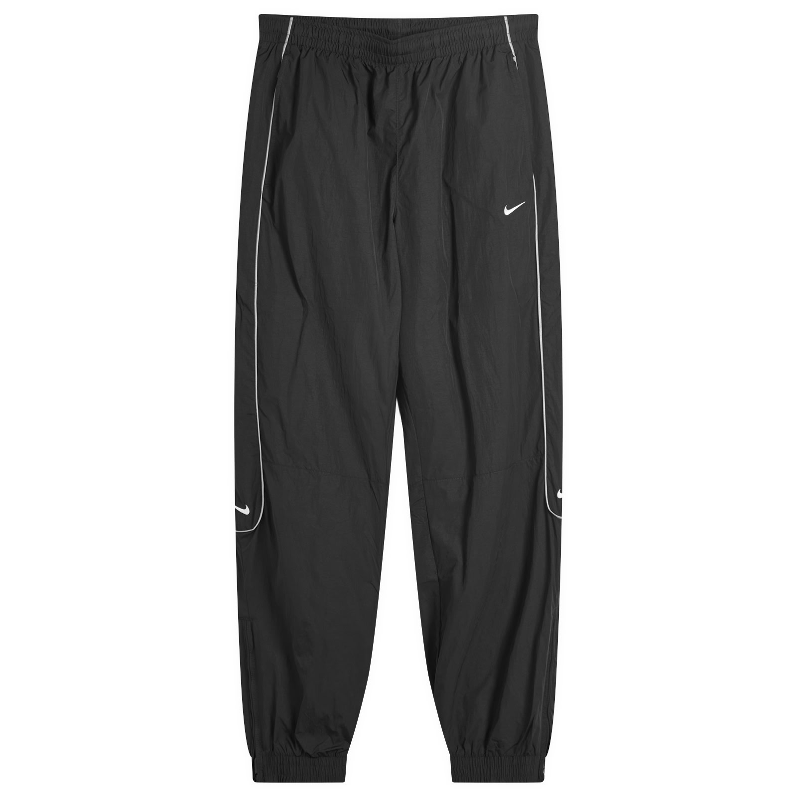 Nike Solo Swoosh Woven Track Pant Black & White | END. (US)