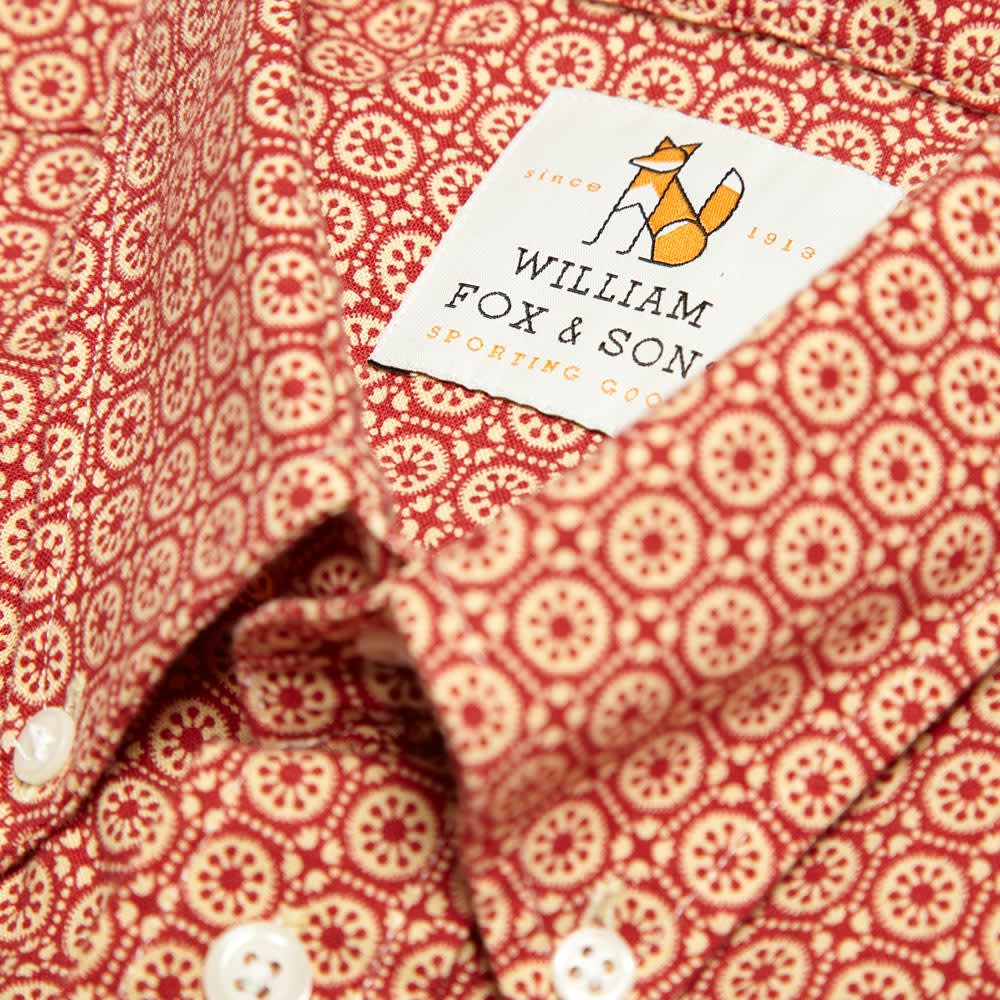 William Fox & Sons Classic Button Down Shirt Wheel Red | END. (NL)