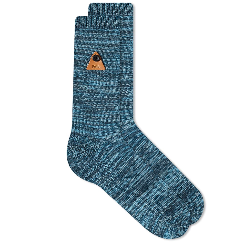 Folk Melange Sock Cyan Mix | END. (GB)