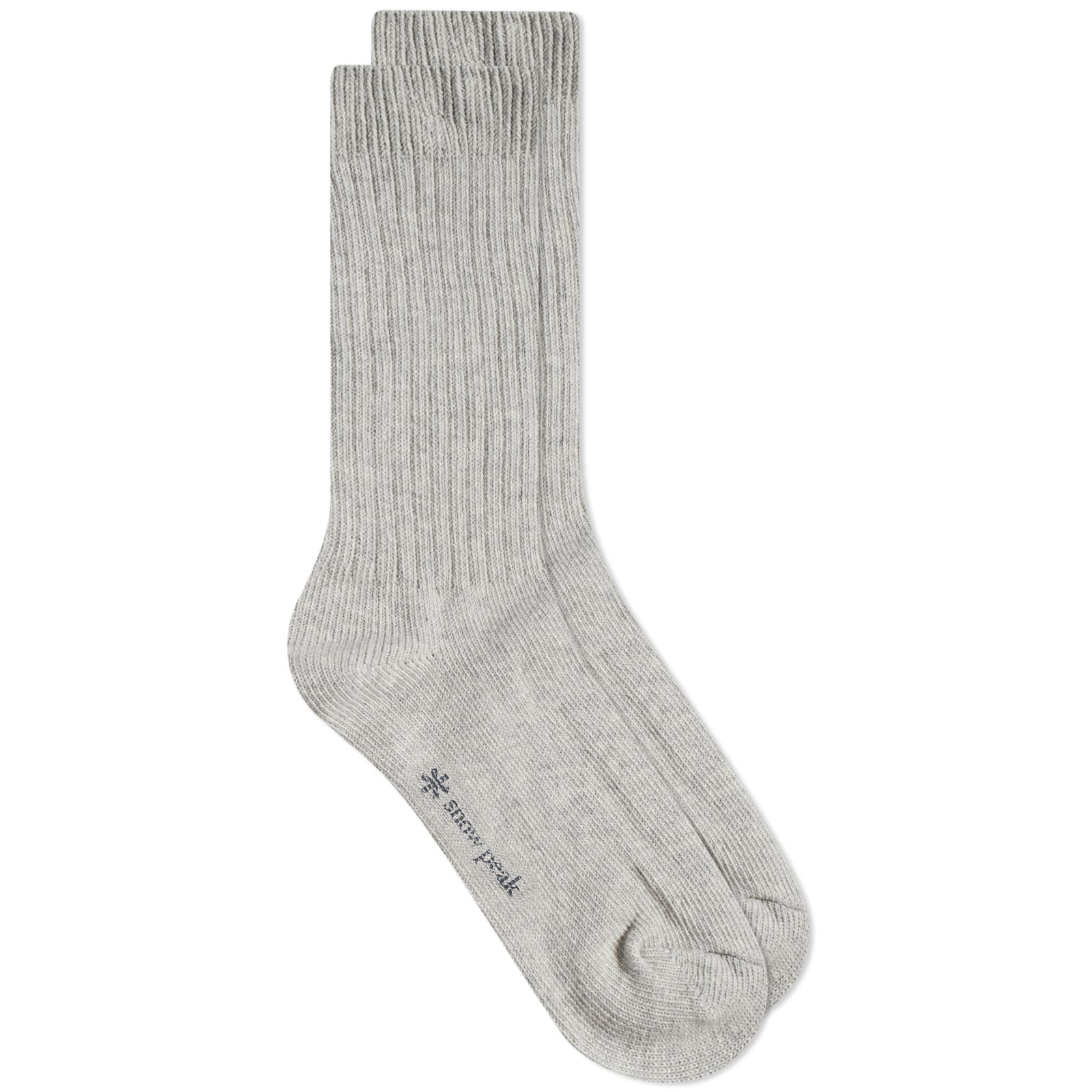 Snow Peak Recycled Cotton Sock Medium Grey | END. (US)