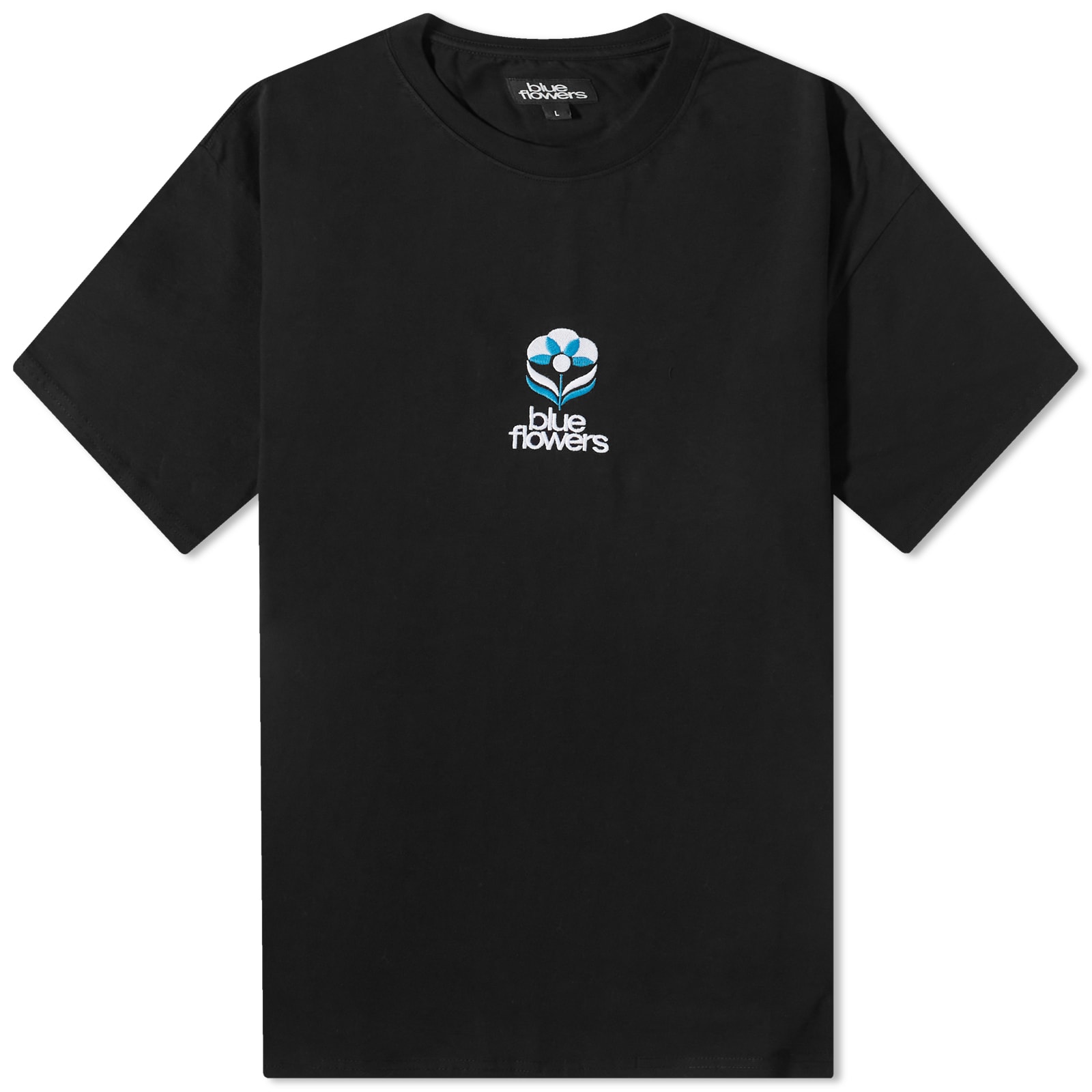 Blue Flowers Flower T-Shirt Black | END. (GB)