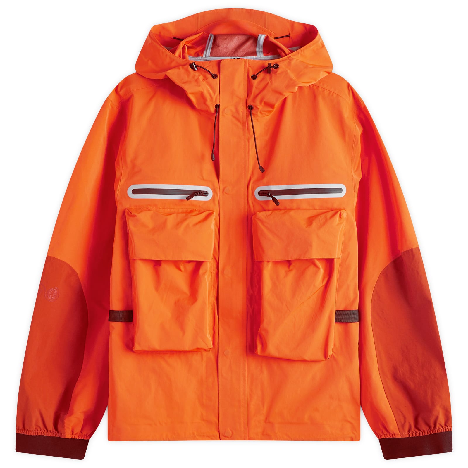 Purple Mountain Observatory Climate Hooded Jacket Orange | END. (GB)