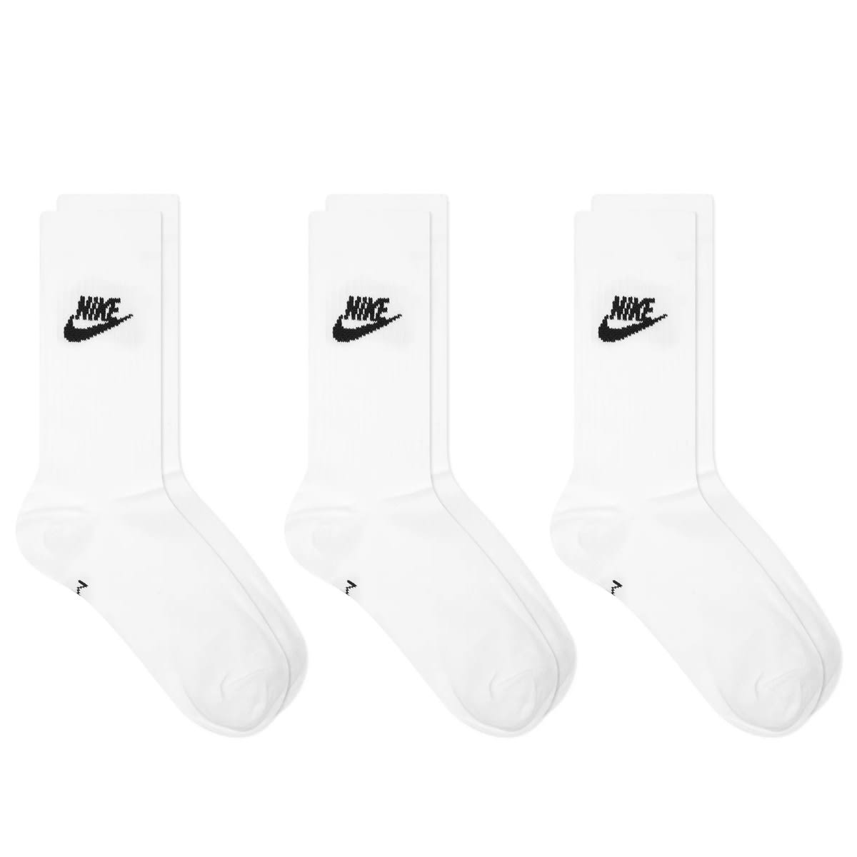 Nike Everyday Essential Sock - 3 Pack White & Black | END. (US)