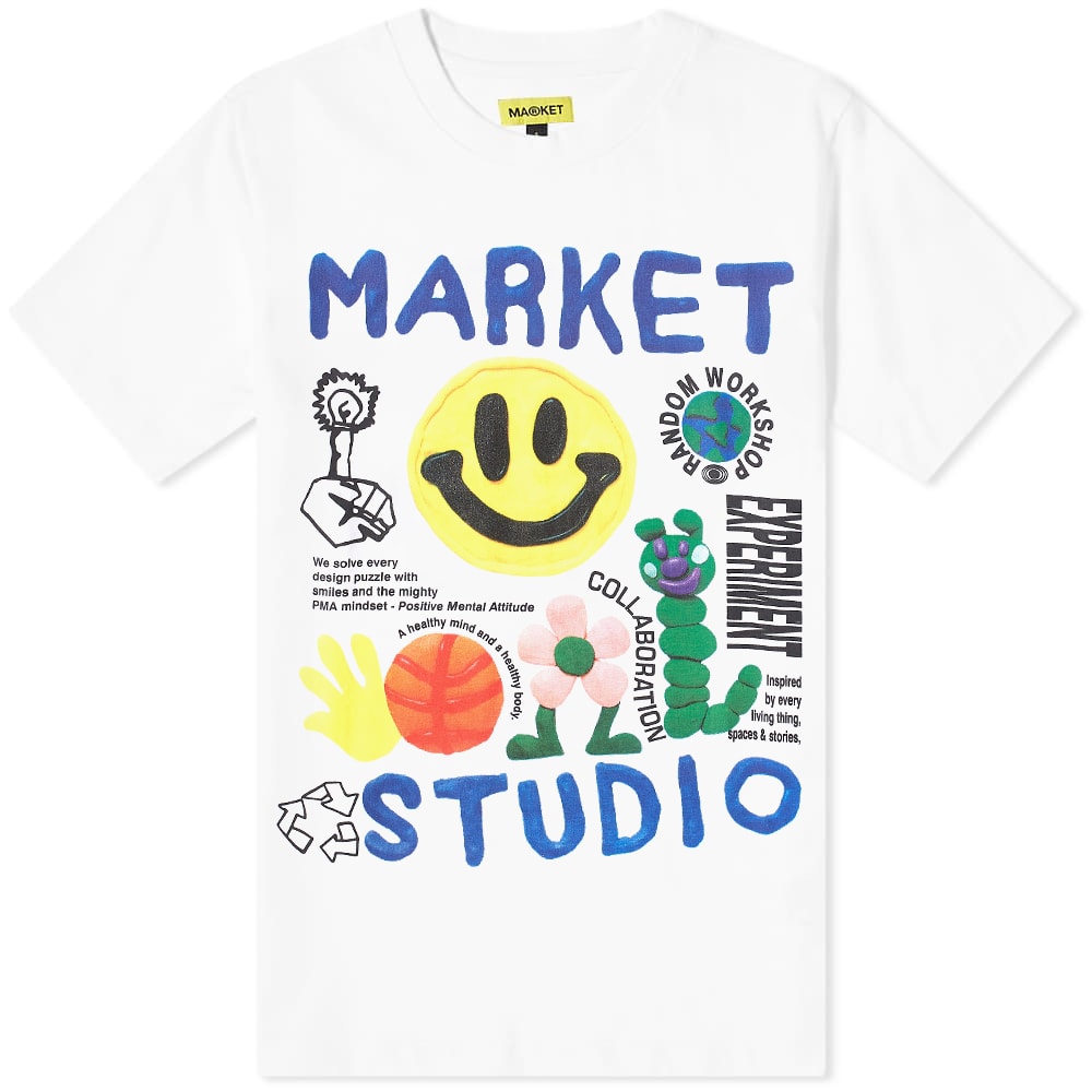 Market Smiley Collage T-Shirt White | END.