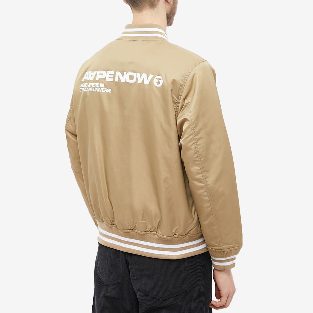 AAPE AAPE Now Baseball Jacket Beige | END. (AU)