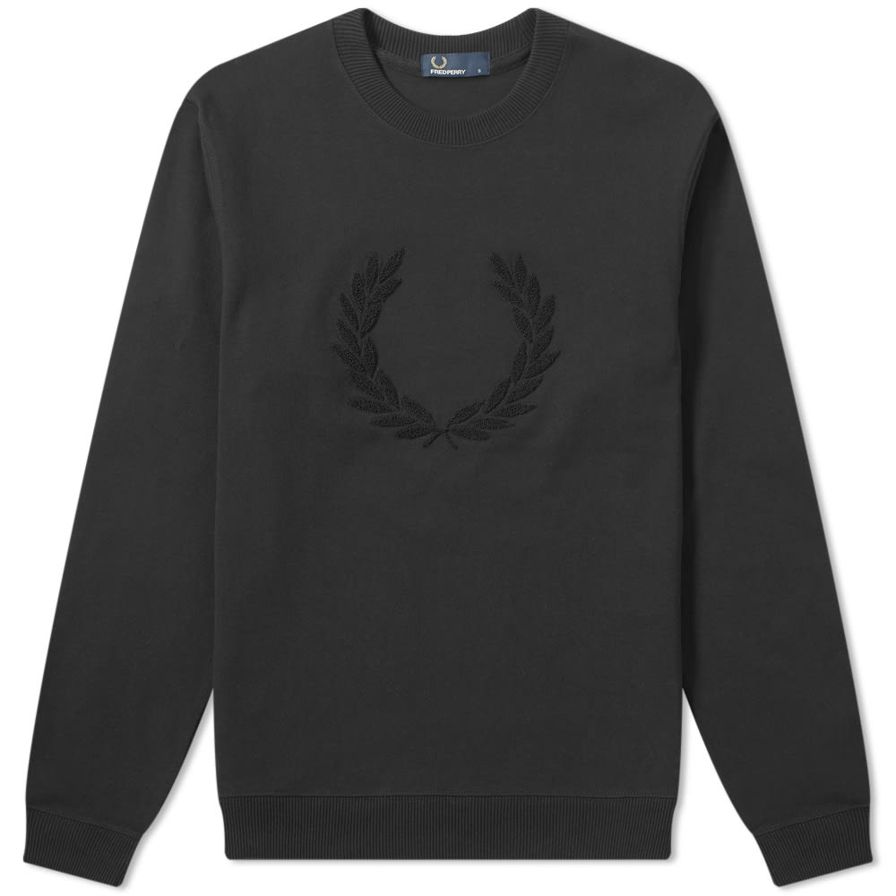 Fred Perry Laurel Wreath Applique Sweat Black | END. (ES)