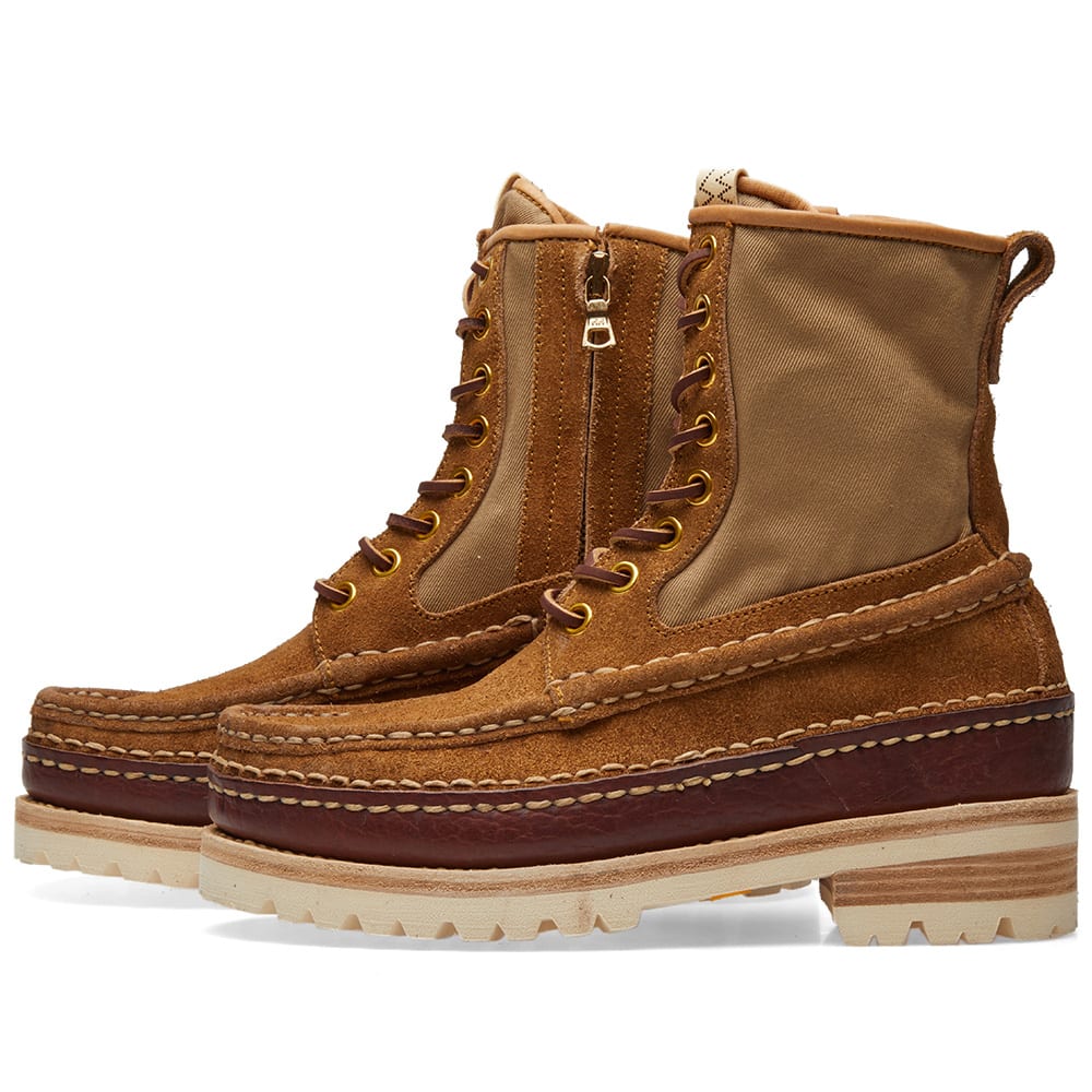 Visvim Grizzly Hi-Folk Veggie Suede Camel | END.