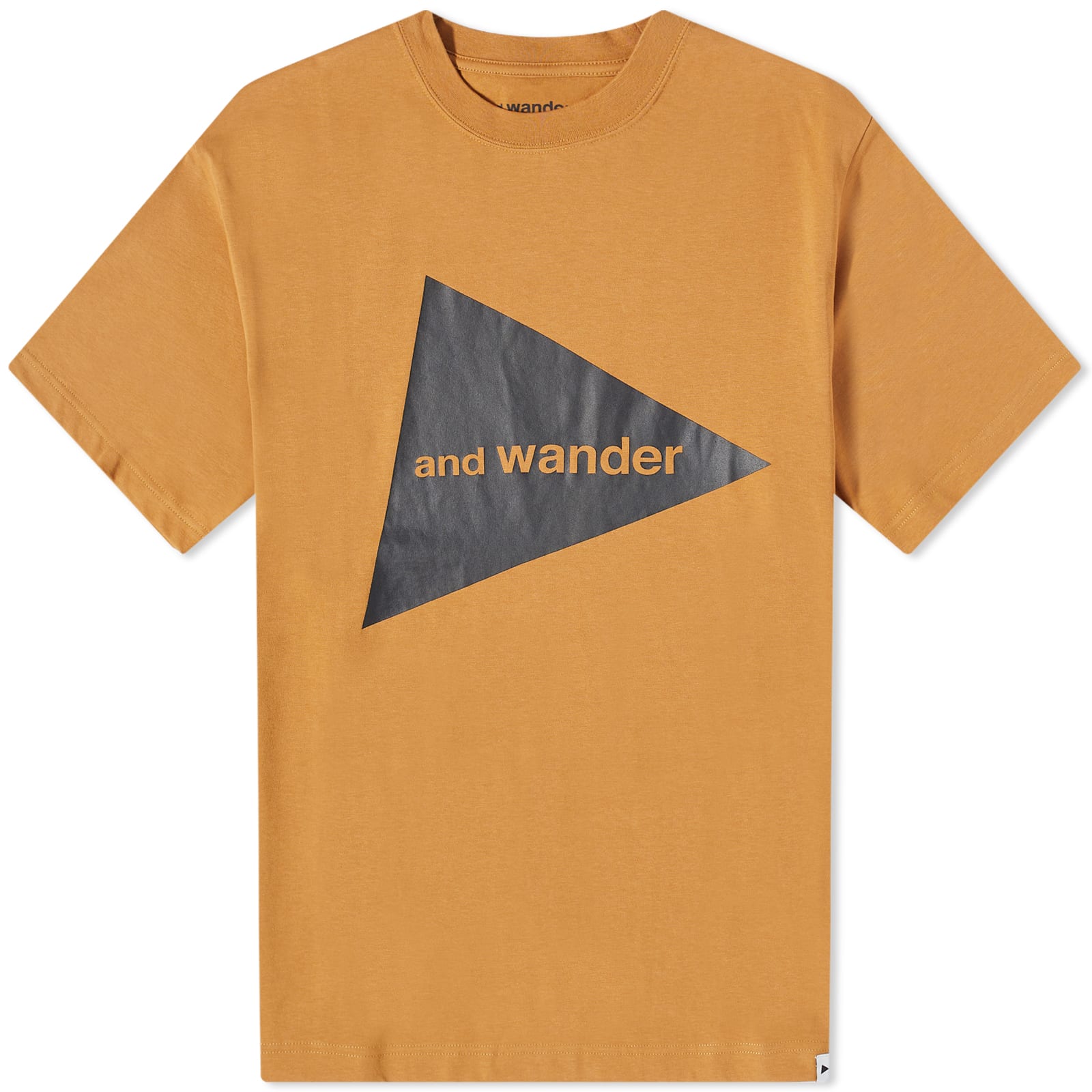 And Wander Big Logo T-Shirt Dark Beige | END. (KR)