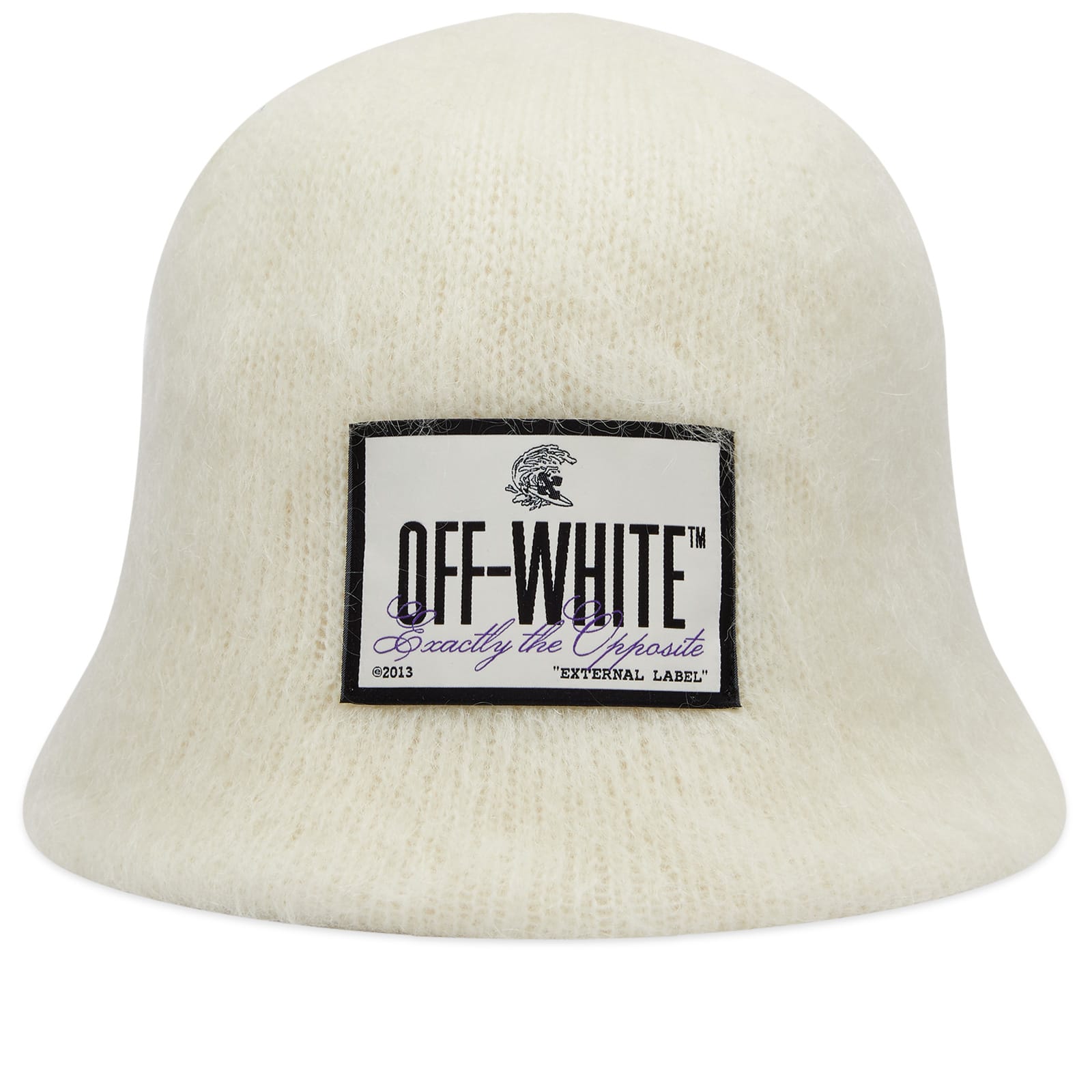 Off-White Label Mohair Bucket Hat Beige | END. (GB)