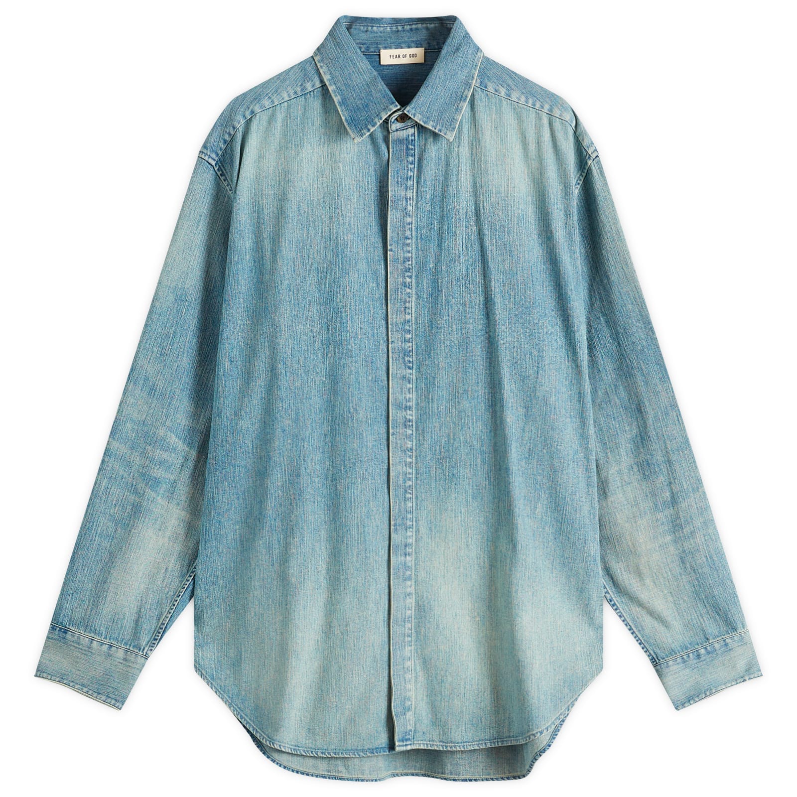 Fear Of God Denim Button Up Shirt Indigo 2 | END. (GB)
