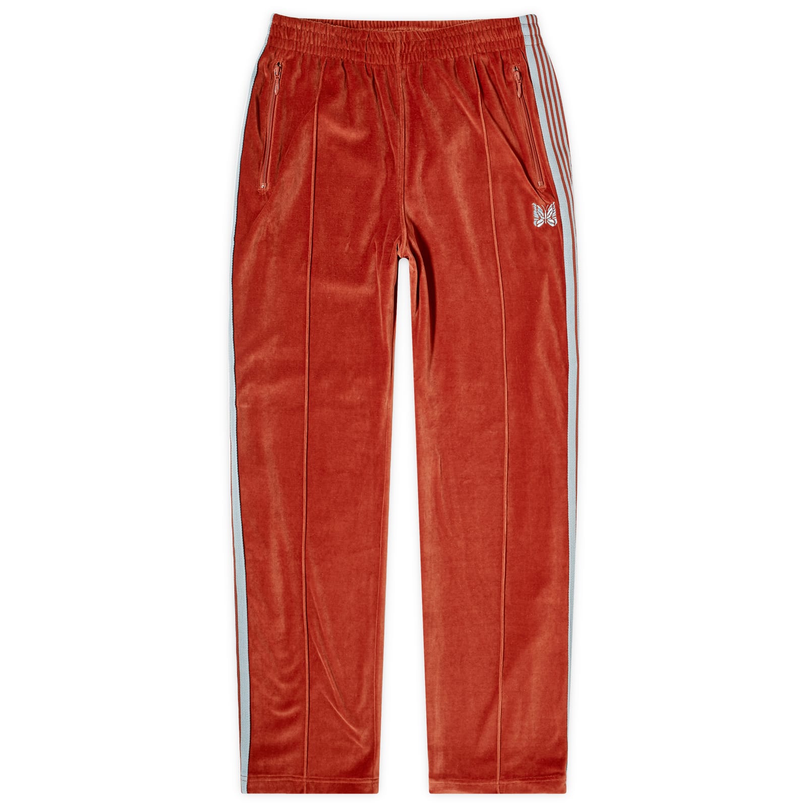Needles Velour Narrow Track Pant Brick | END. (AT)