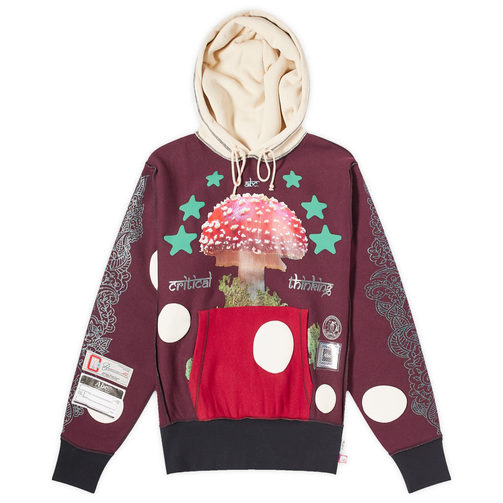 Advisory Board Crystals Critical Thought Mind Spores Hoodie Brown | END.