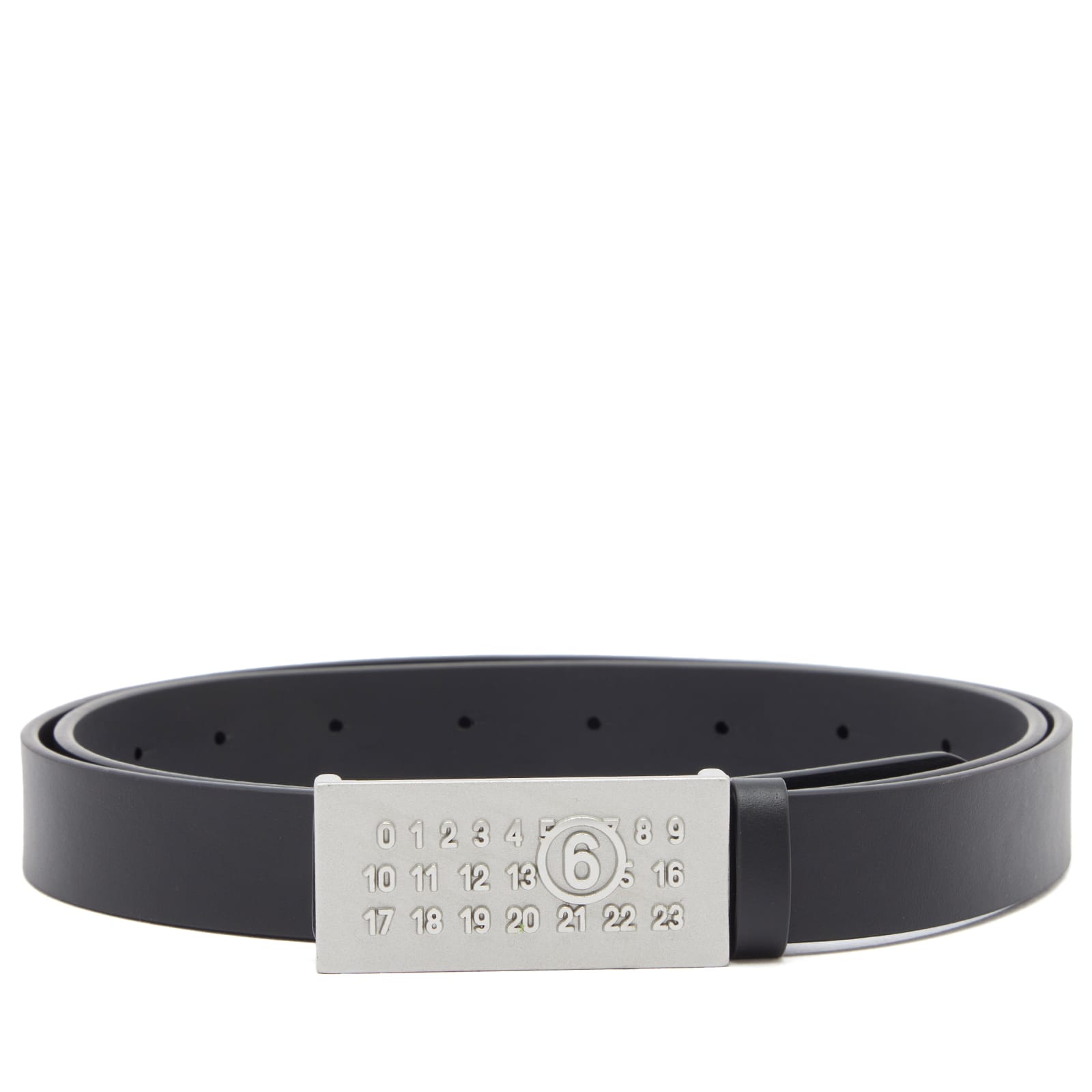 MM6 Maison Margiela Number Logo Belt Dark Olive | END. (US)