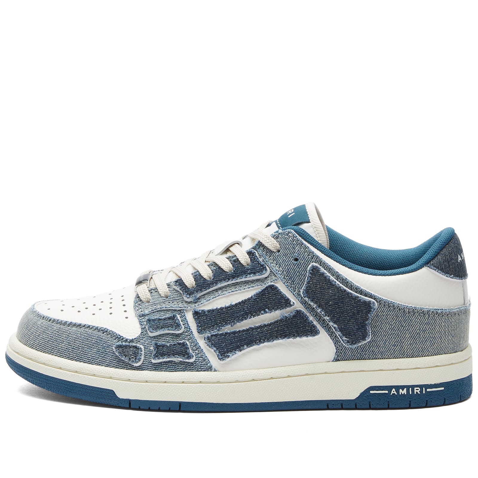 AMIRI Skeltop Low Sneakers Baby Blue Calf Leather & Nylon | END. (US)