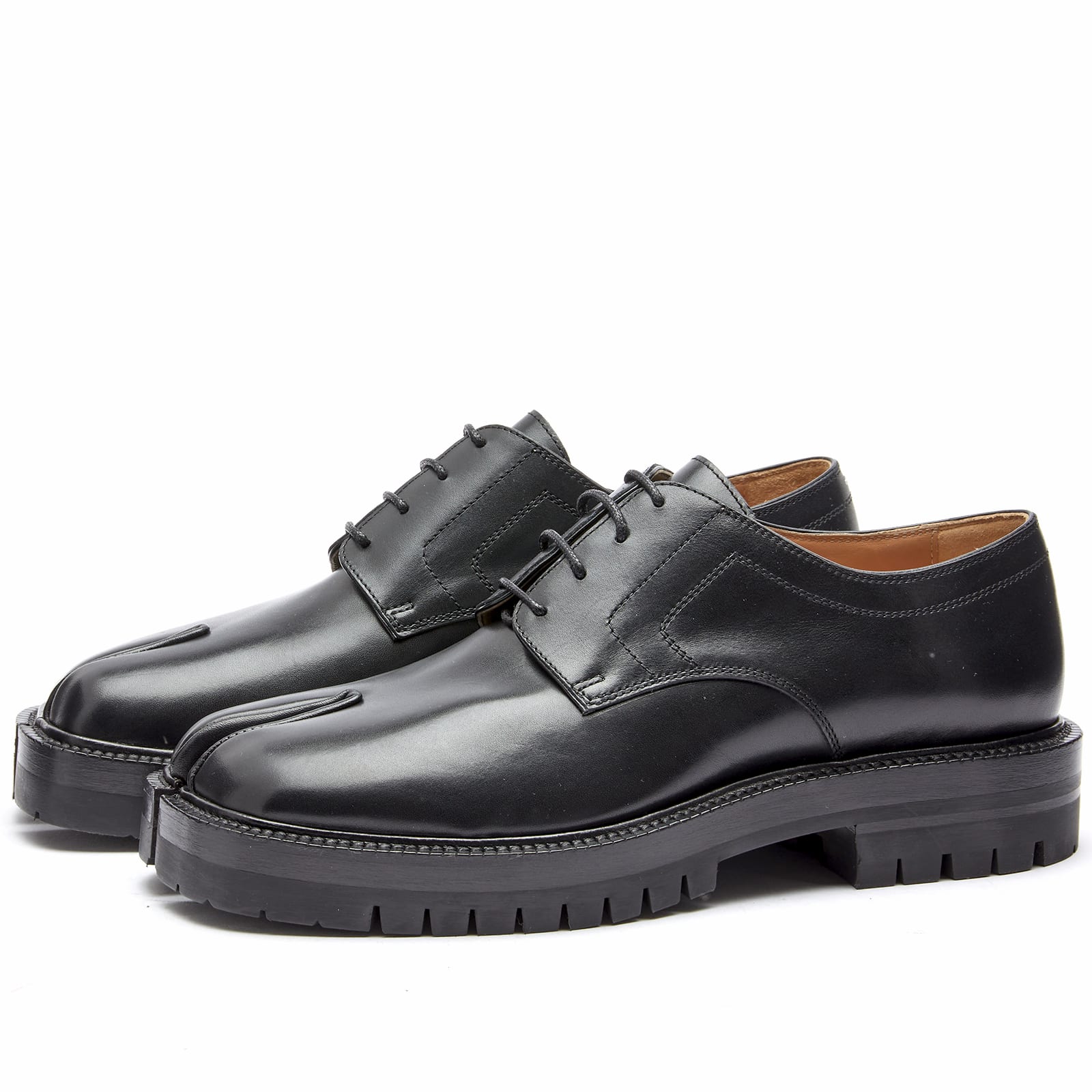 Maison Margiela Tabi County Lace-Up Shoes Black | END. (US)