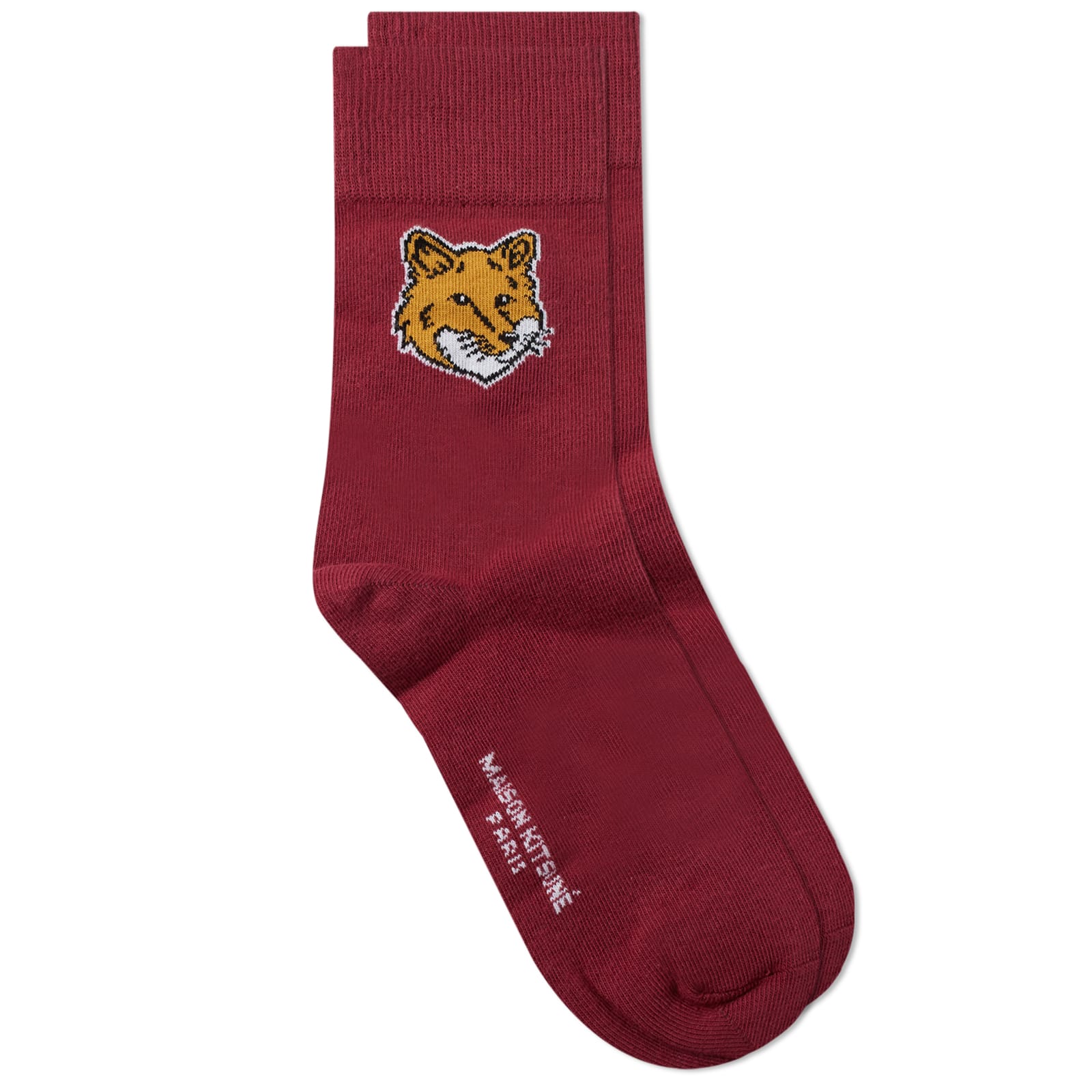 Maison Kitsune Fox Head Socks Grape | END. (US)