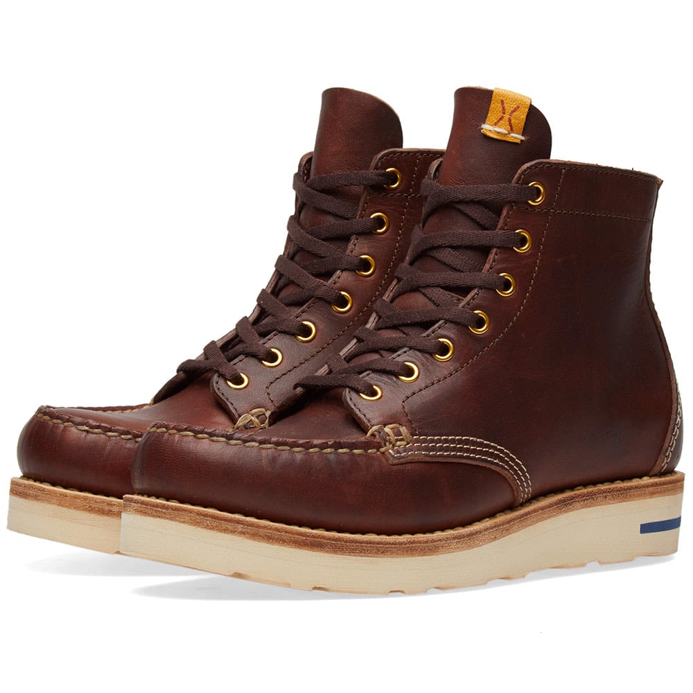 Visvim Blackstone Moc Toe Folk Dark Brown | END. (US)