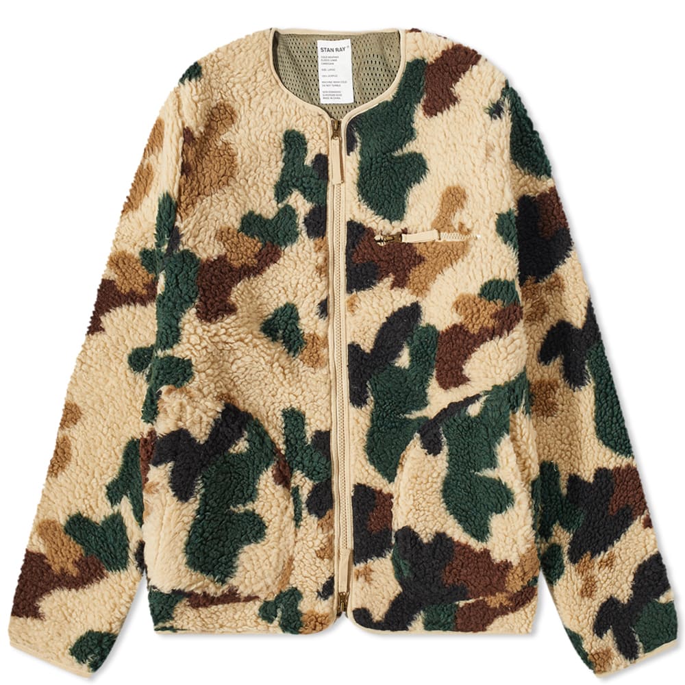Stan Ray Fleece Layer Cardigan Stan Duck Camo | END. (US)