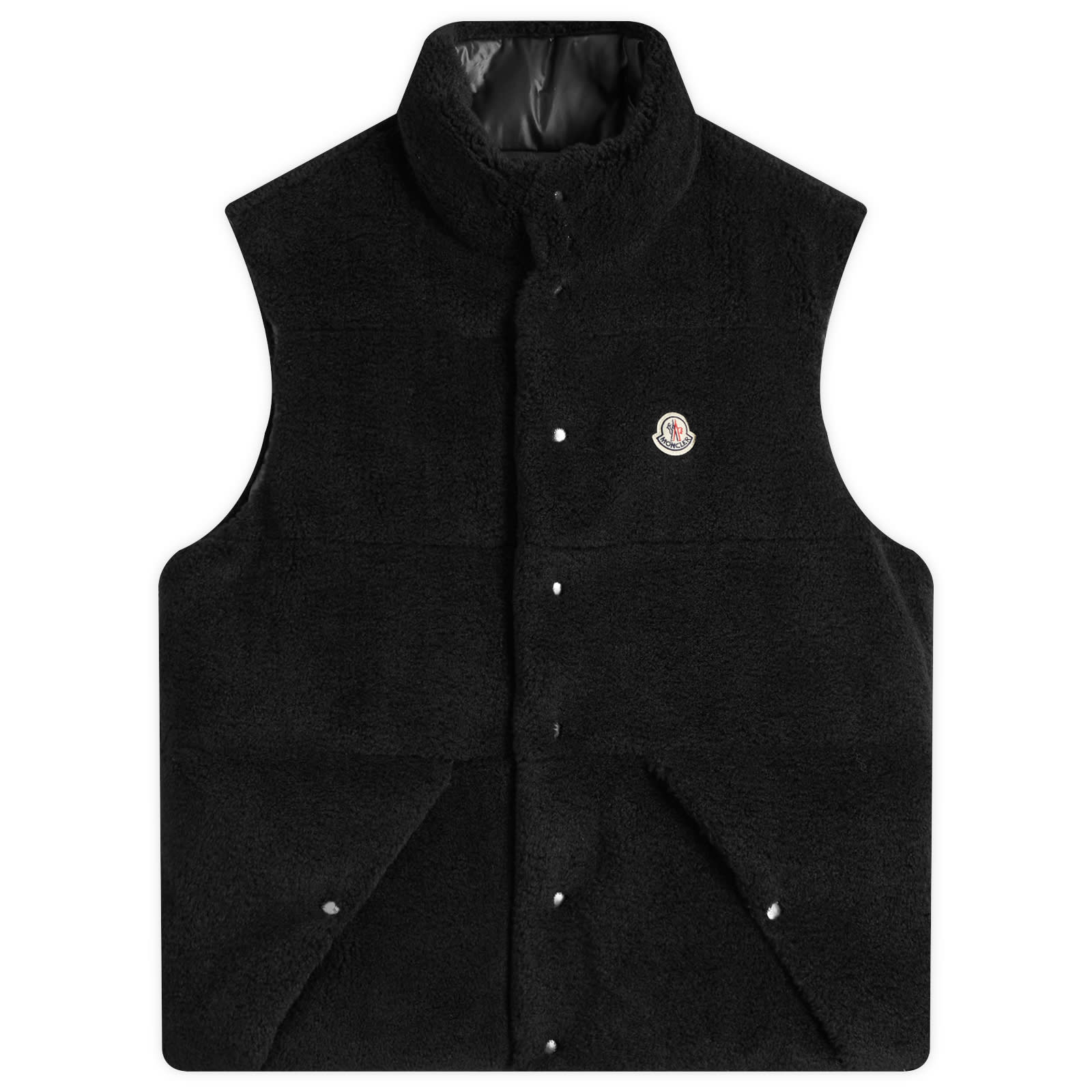 Moncler Colbricon Teddy Fleece Vest Black | END. (GB)
