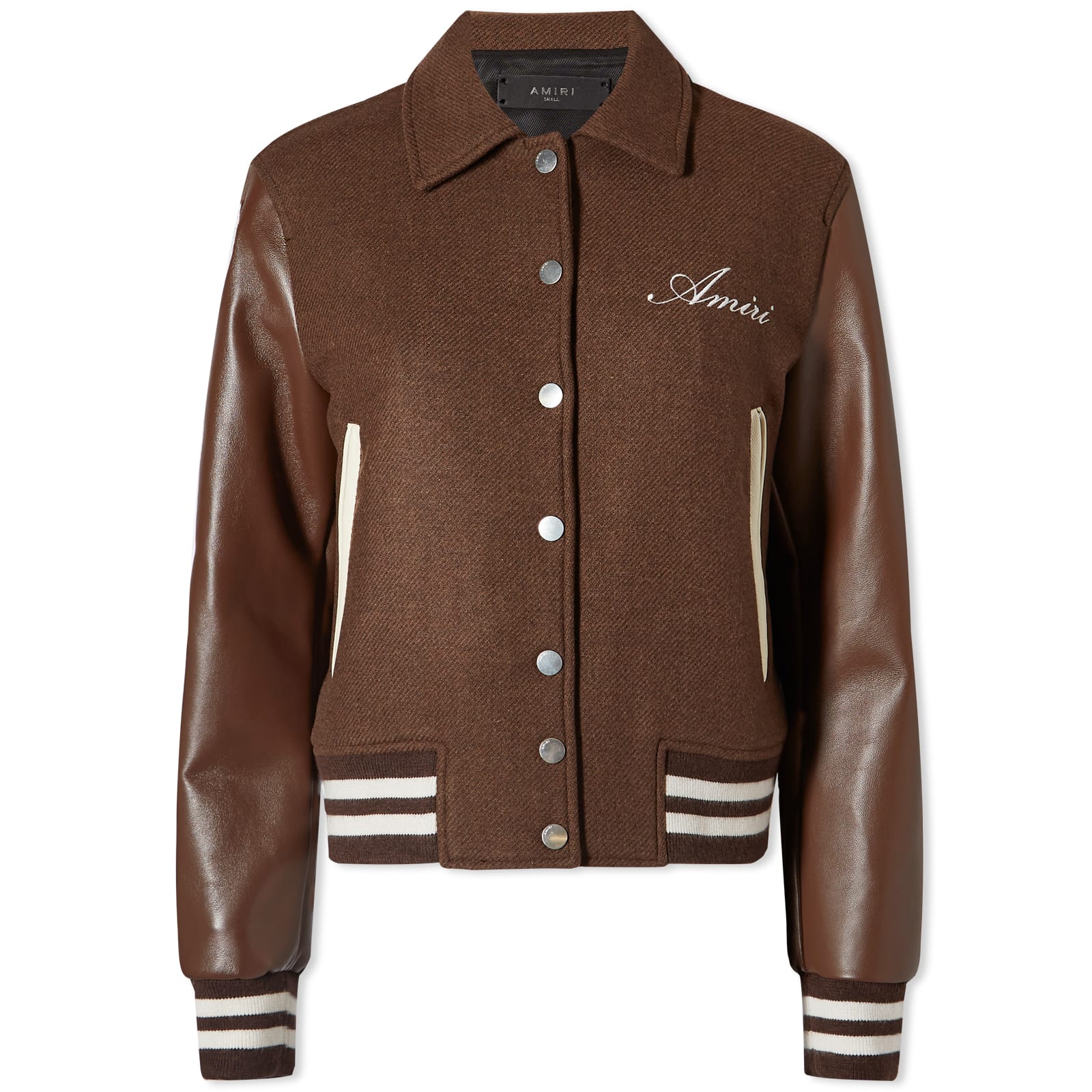 AMIRI Bones Varsity Jacket Sepia Tint | END. (GB)