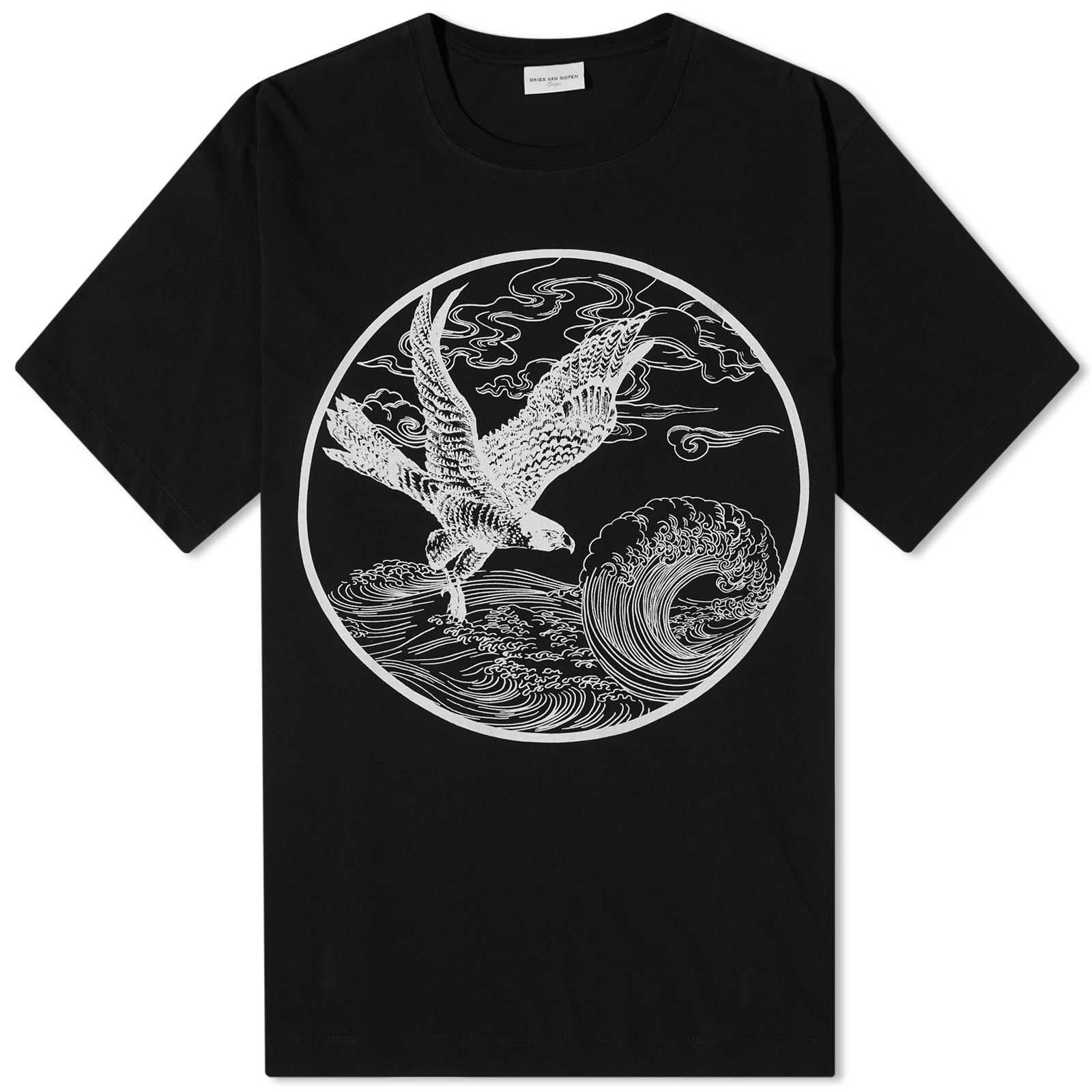Dries Van Noten Hertz Regular Eagle T-Shirt Black | END. (US)
