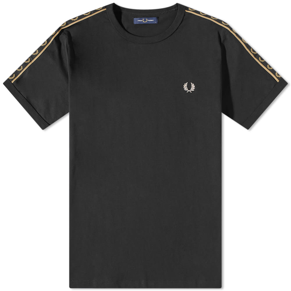 Fred Perry Contrast Ringer T-Shirt Black | END. (GB)