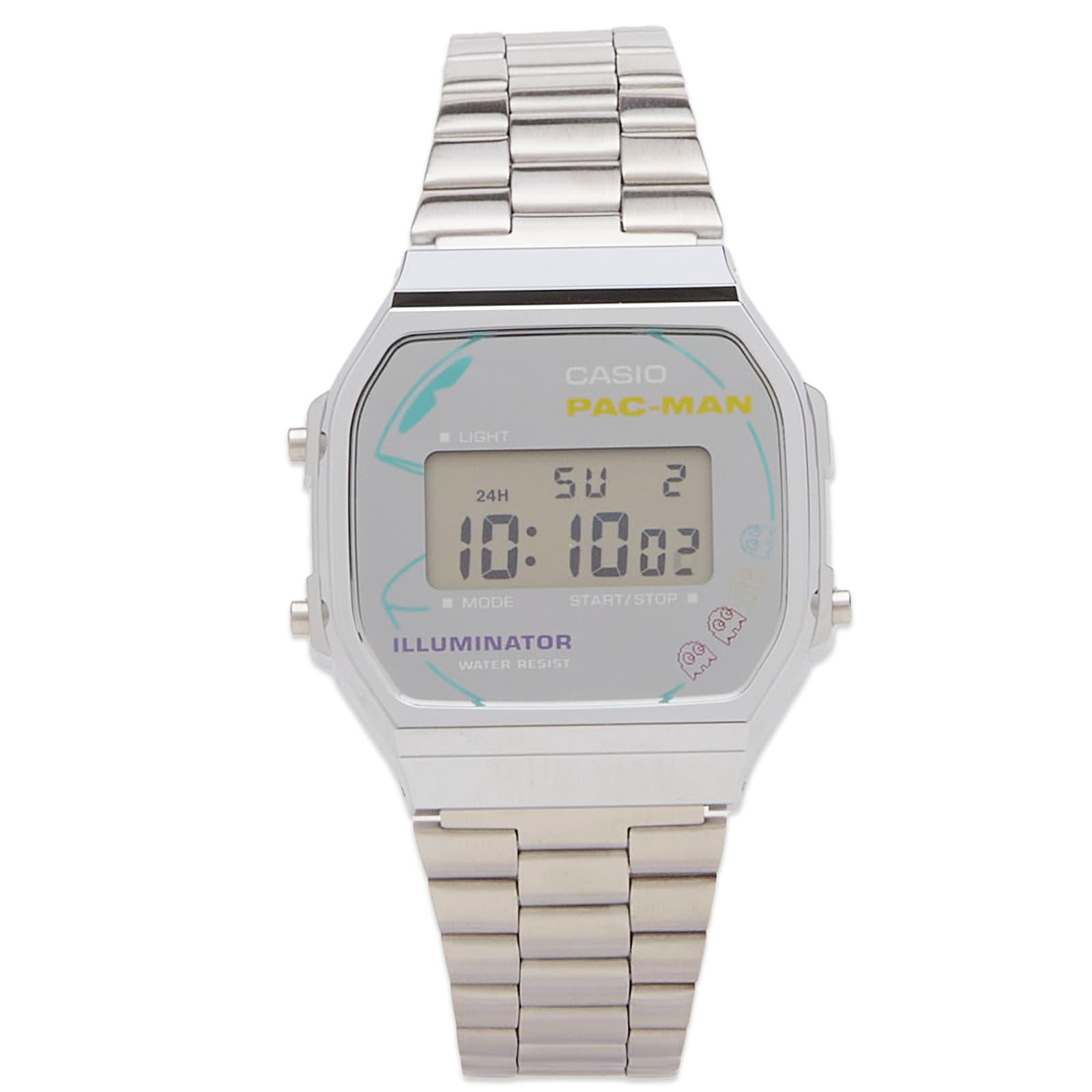 G-Shock x Pac-Man A168WEPC-7AER Watch Silver | END. (US)