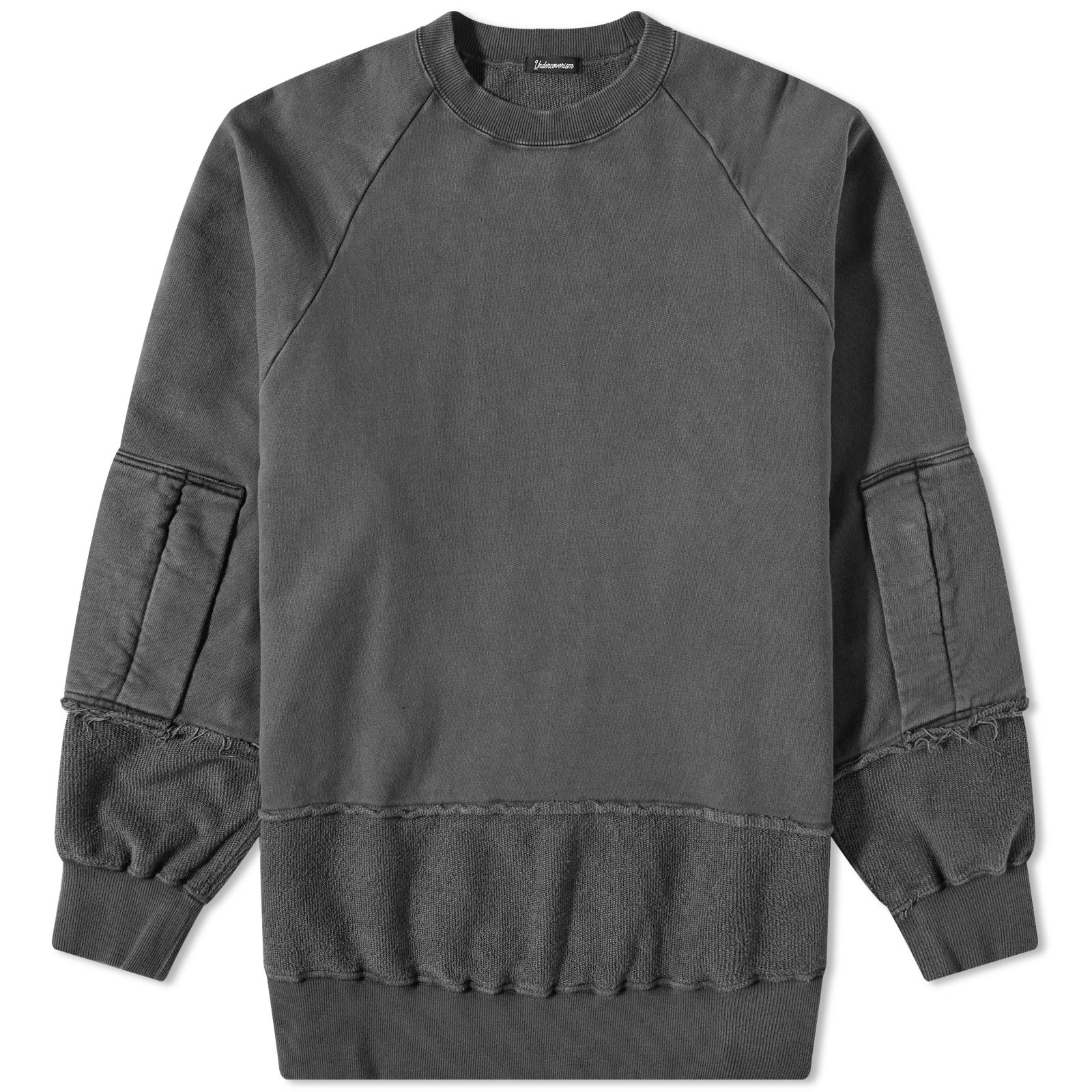 Undercoverism Panel Crew Sweat Charcoal | END.