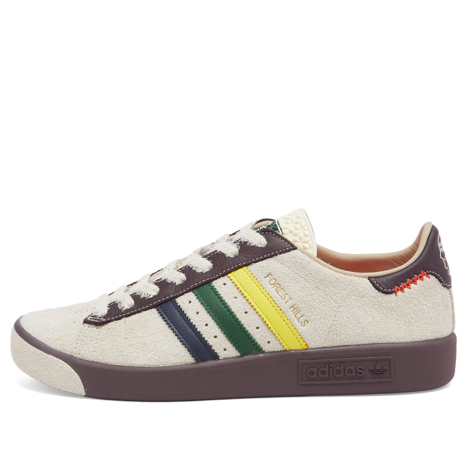 adidas x Brain Dead Forest Hills Sneaker Crew White & Night Red | END. (US)