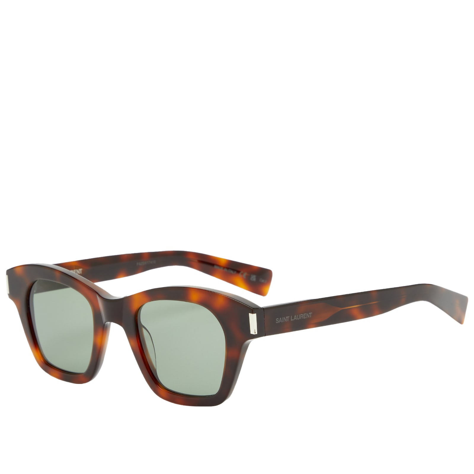 Saint Laurent SL 592 Sunglasses Havana & Green | END. (US)