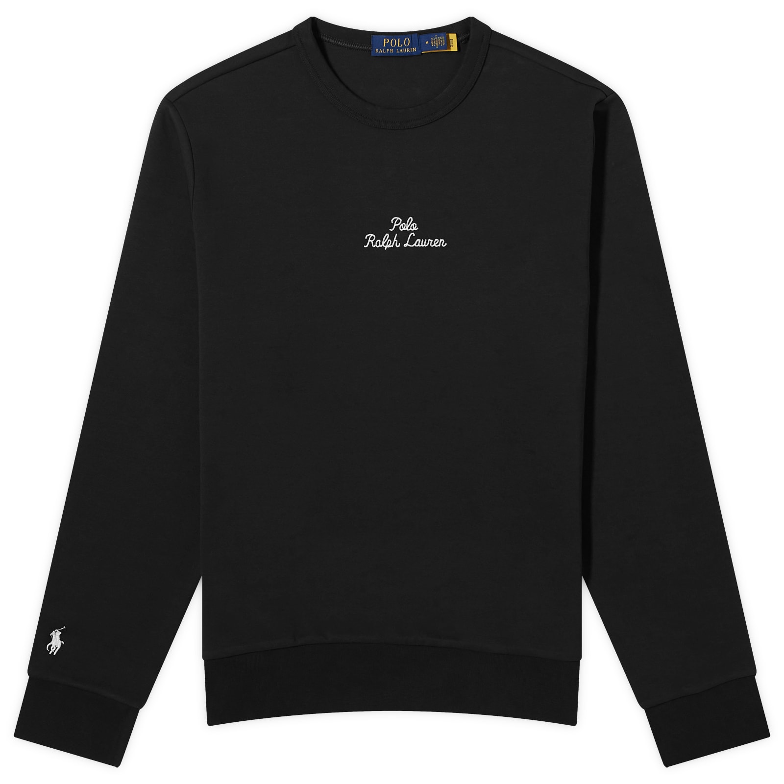 Polo Ralph Lauren Chain Stitch Logo Crew Sweatshirt Polo Black | END. (GB)