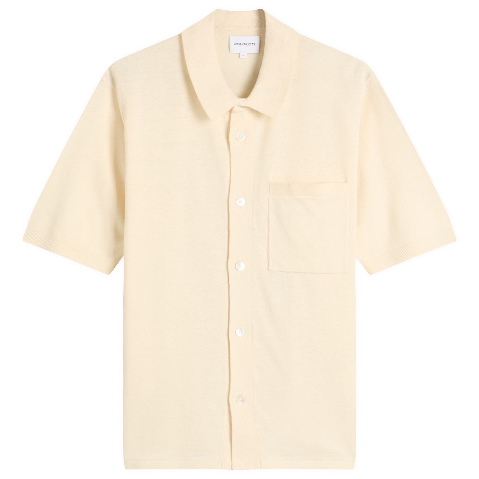 Norse Projects Rollo Full Button Knit Polo Kit White | END. (GB)