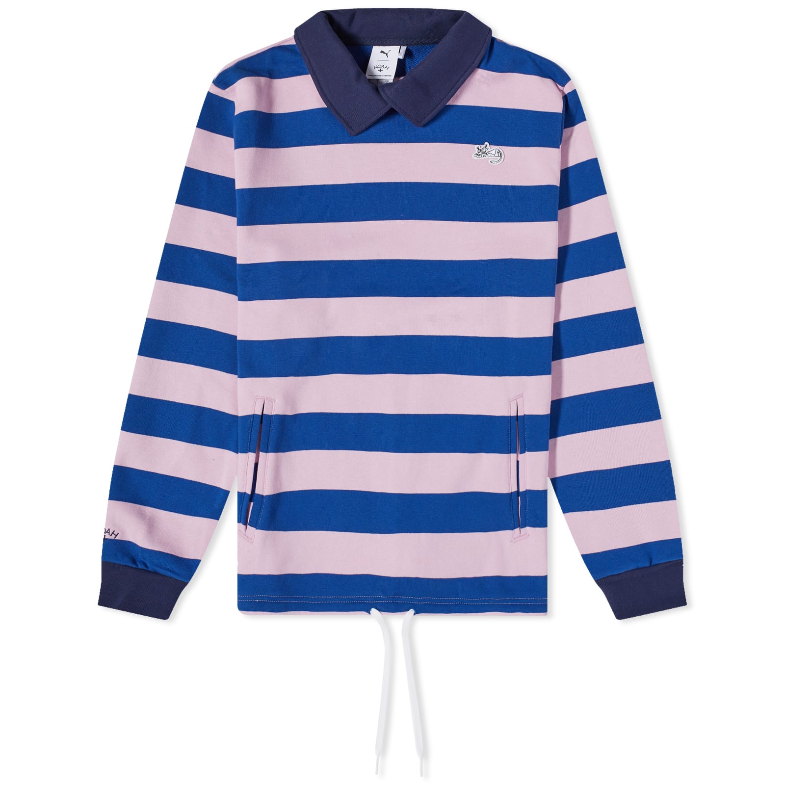 Puma x Noah Striped Crew Sweat Blue & Pink | END. (US)