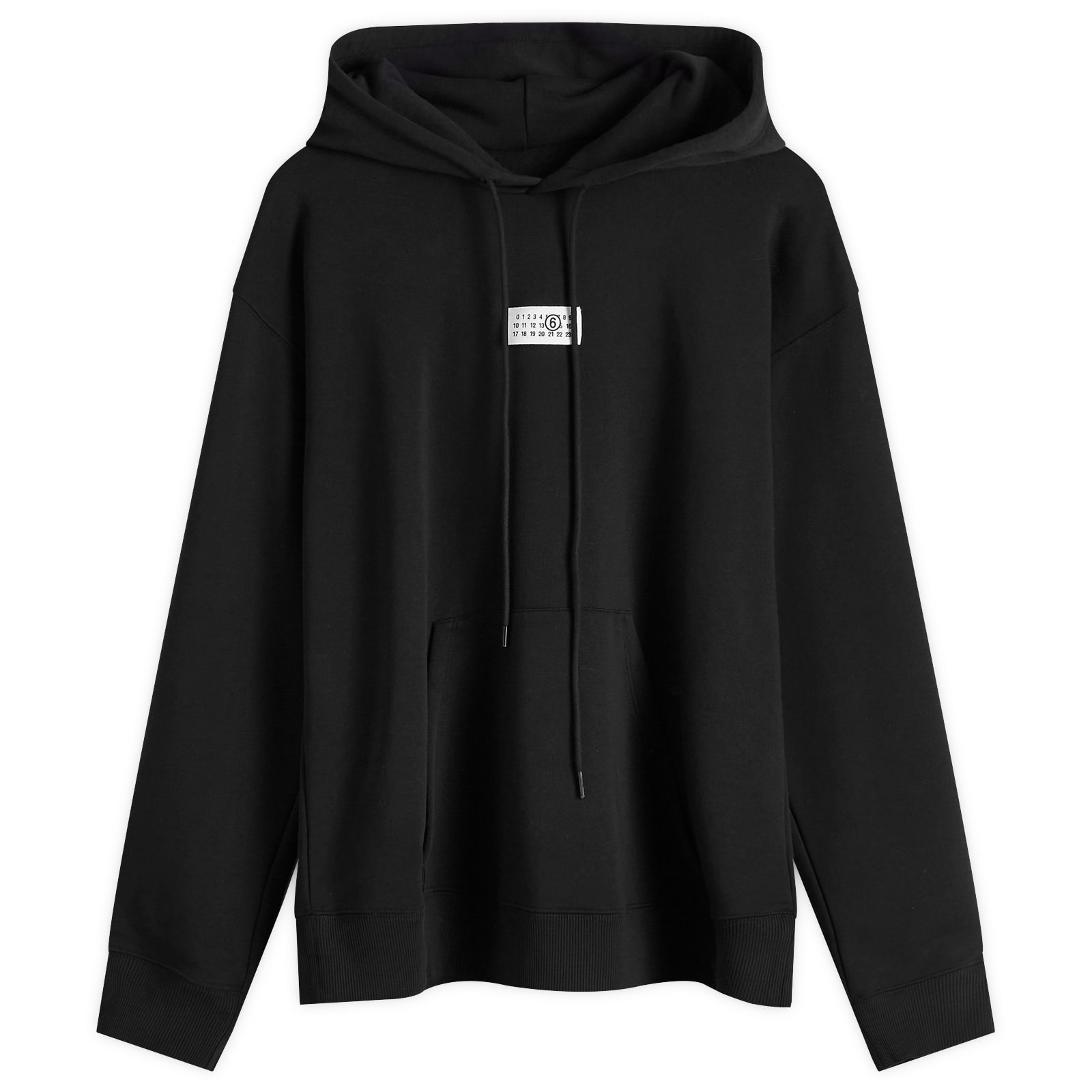 MM6 Maison Margiela Number Label Hoodie Black | END. (KR)