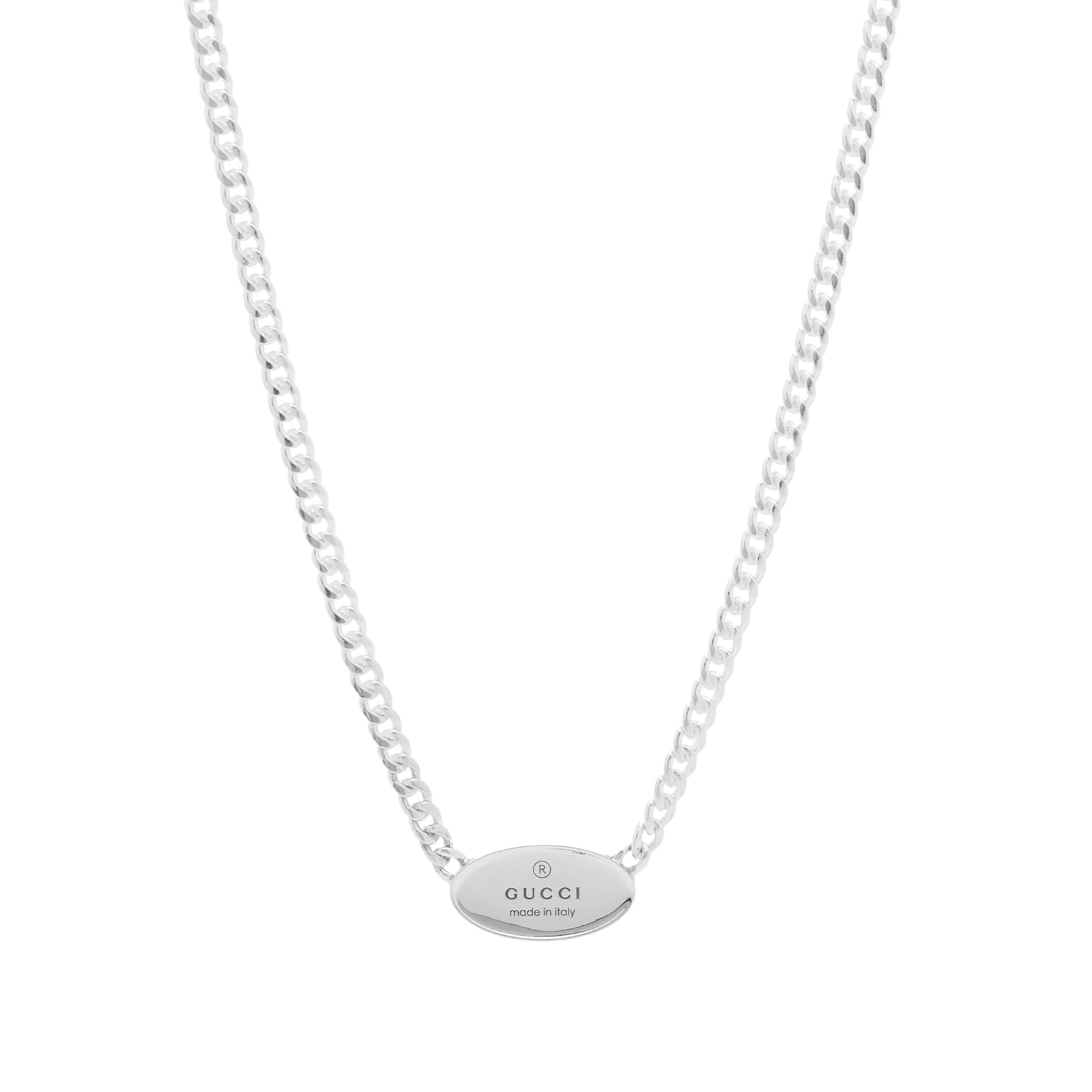 Gucci Trademark Necklace Silver | END. (US)