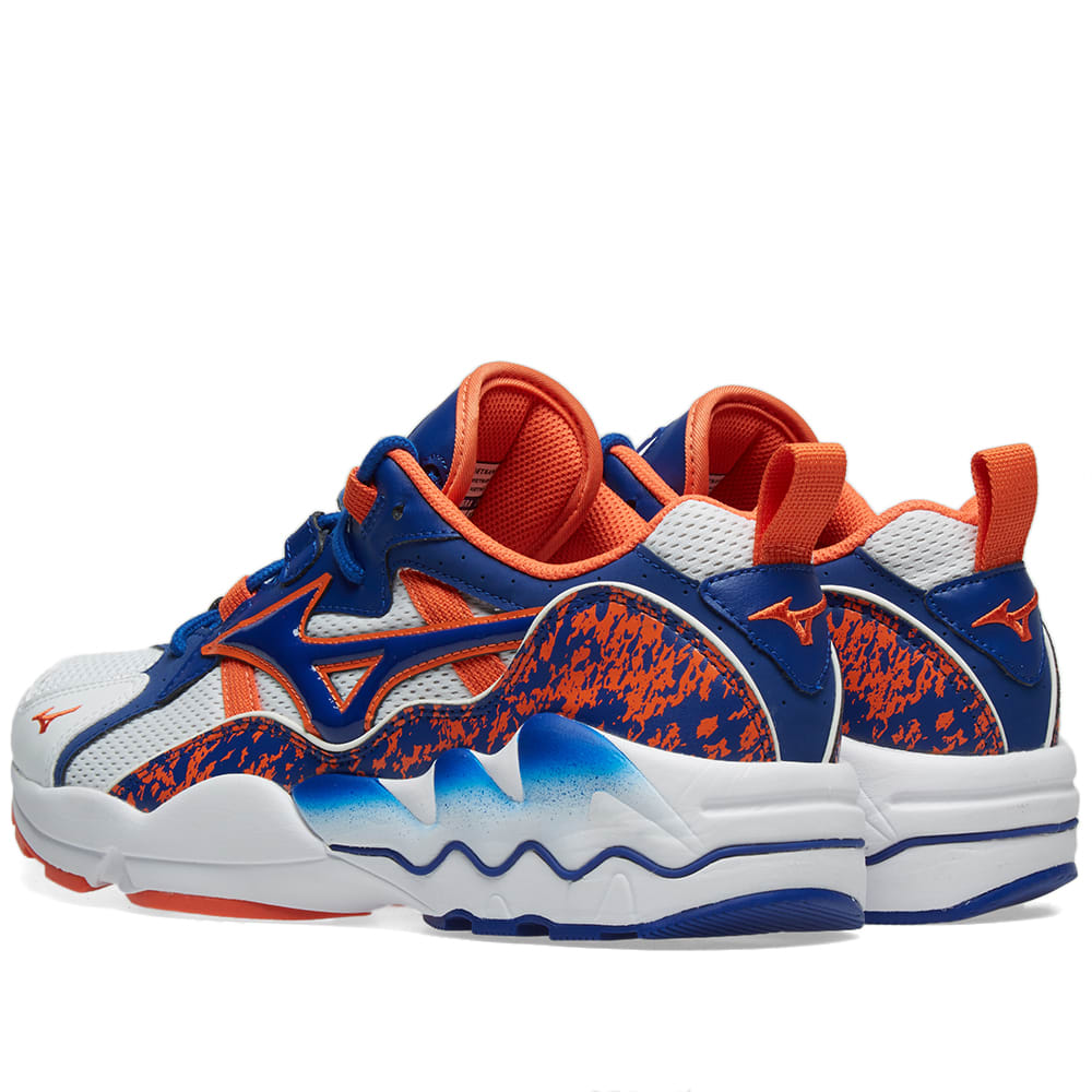 Mizuno Wave Rider 1 White, Blue & Nasturtium | END. (US)