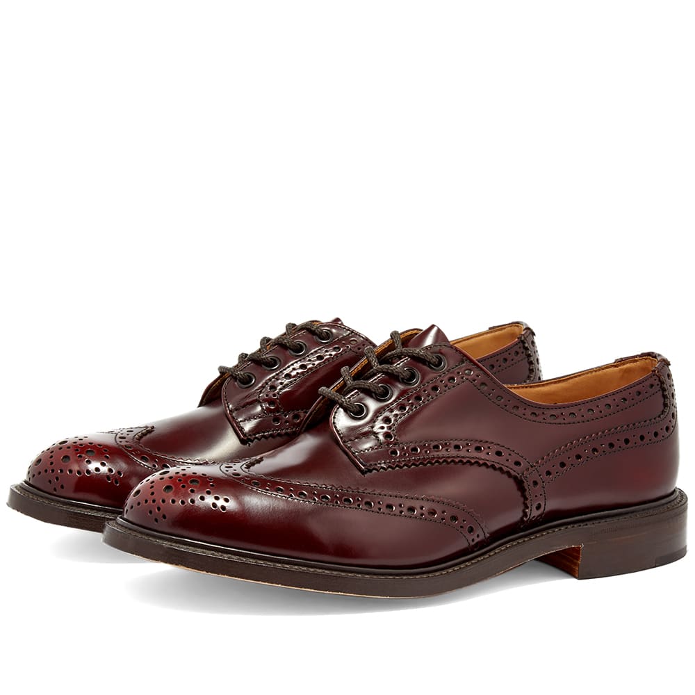 Tricker's Bourton Derby Brogue Burgundy Bookbinder | END.