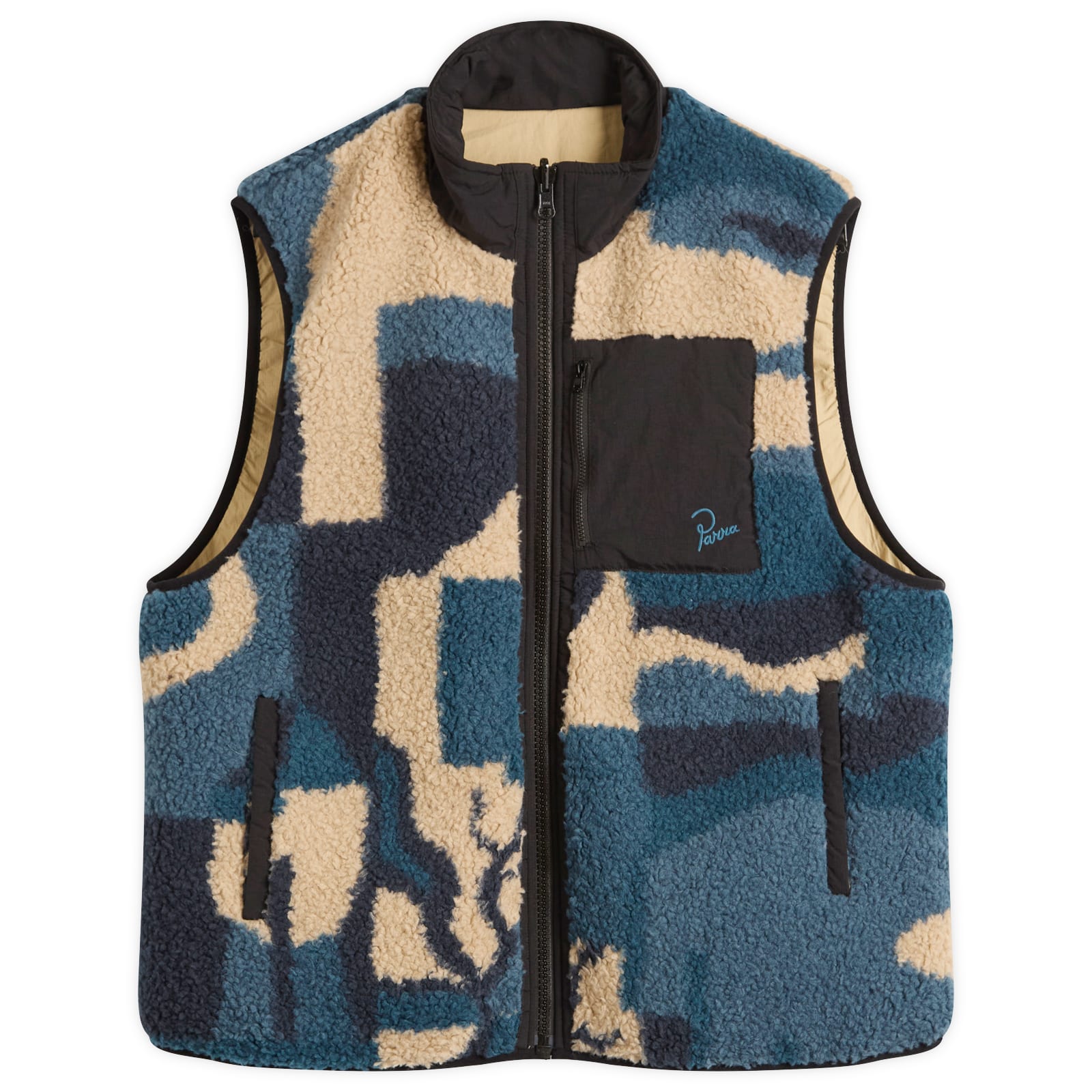 By Parra Infinite Bird Reversible Vest Navy Blue | END. (SG)