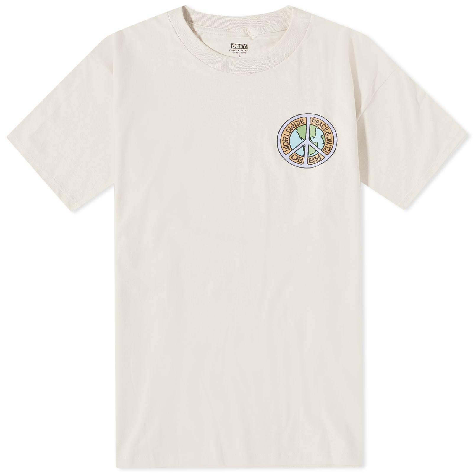 Obey Peace & Unity T-Shirt Cream | END. (US)
