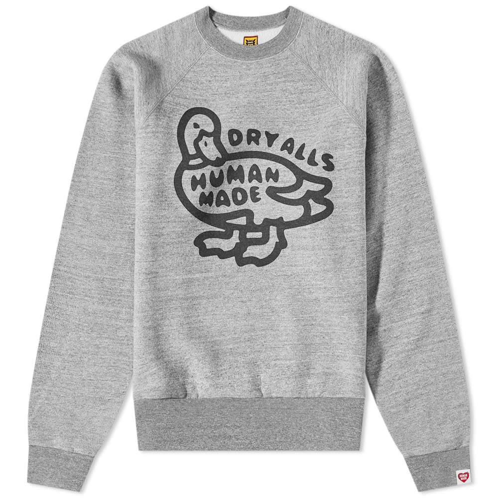 Human Made Duck Crew Sweat Grey | END. (US)